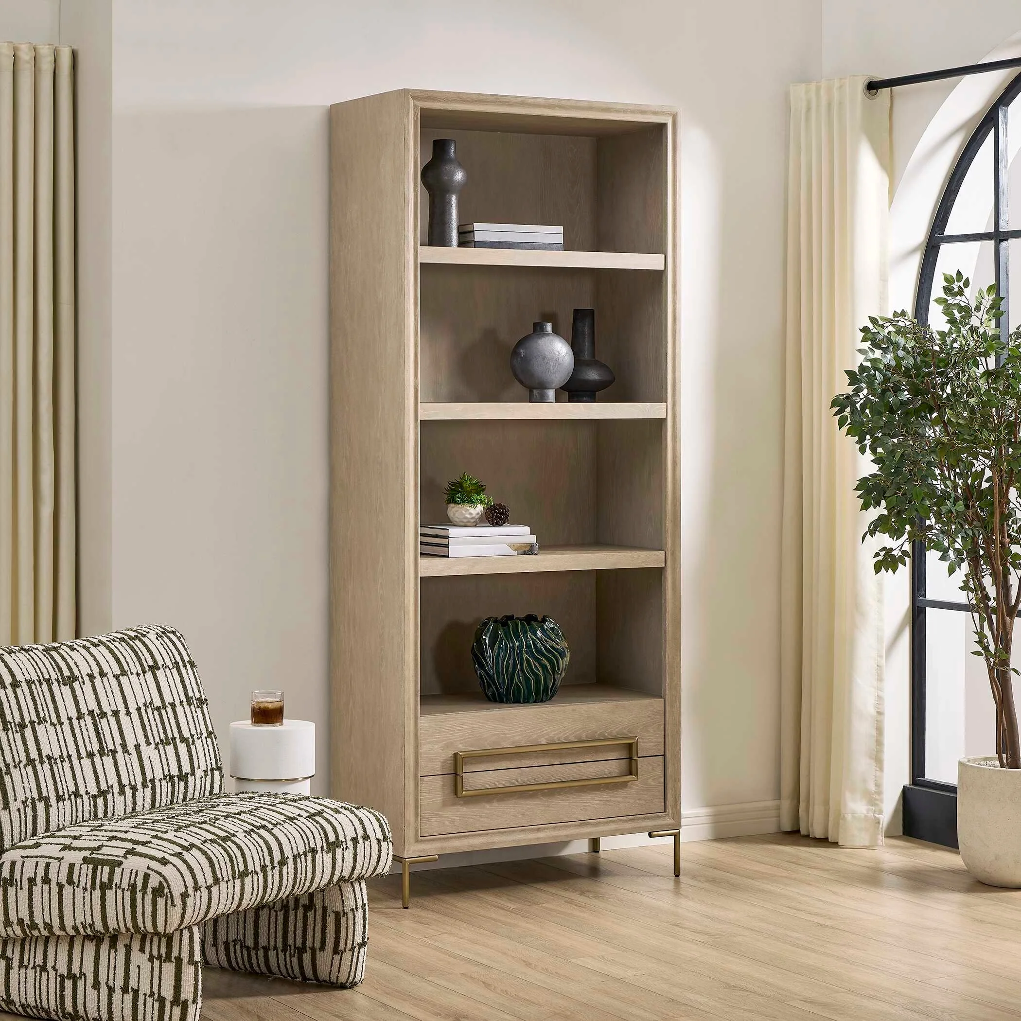 Uttermost Alessia 50317 Alessia Light Oak Etagere | Birmingham ...