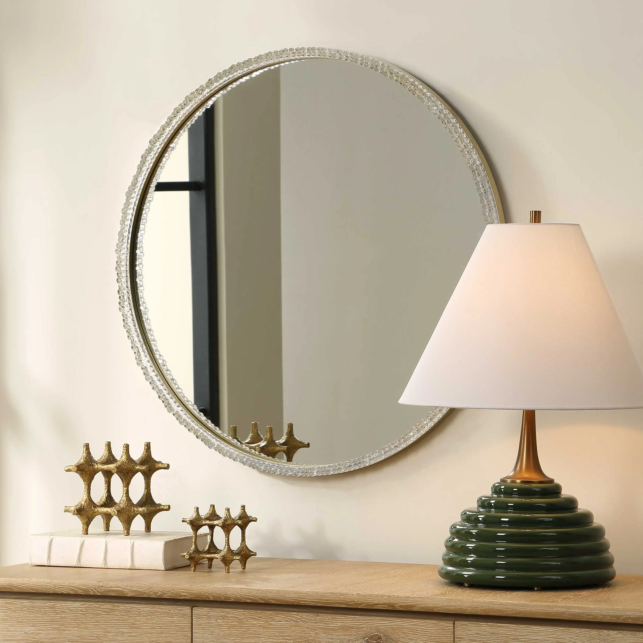 Uttermost Break The Ice 8333 Break The Ice Round Mirror | Mueller ...