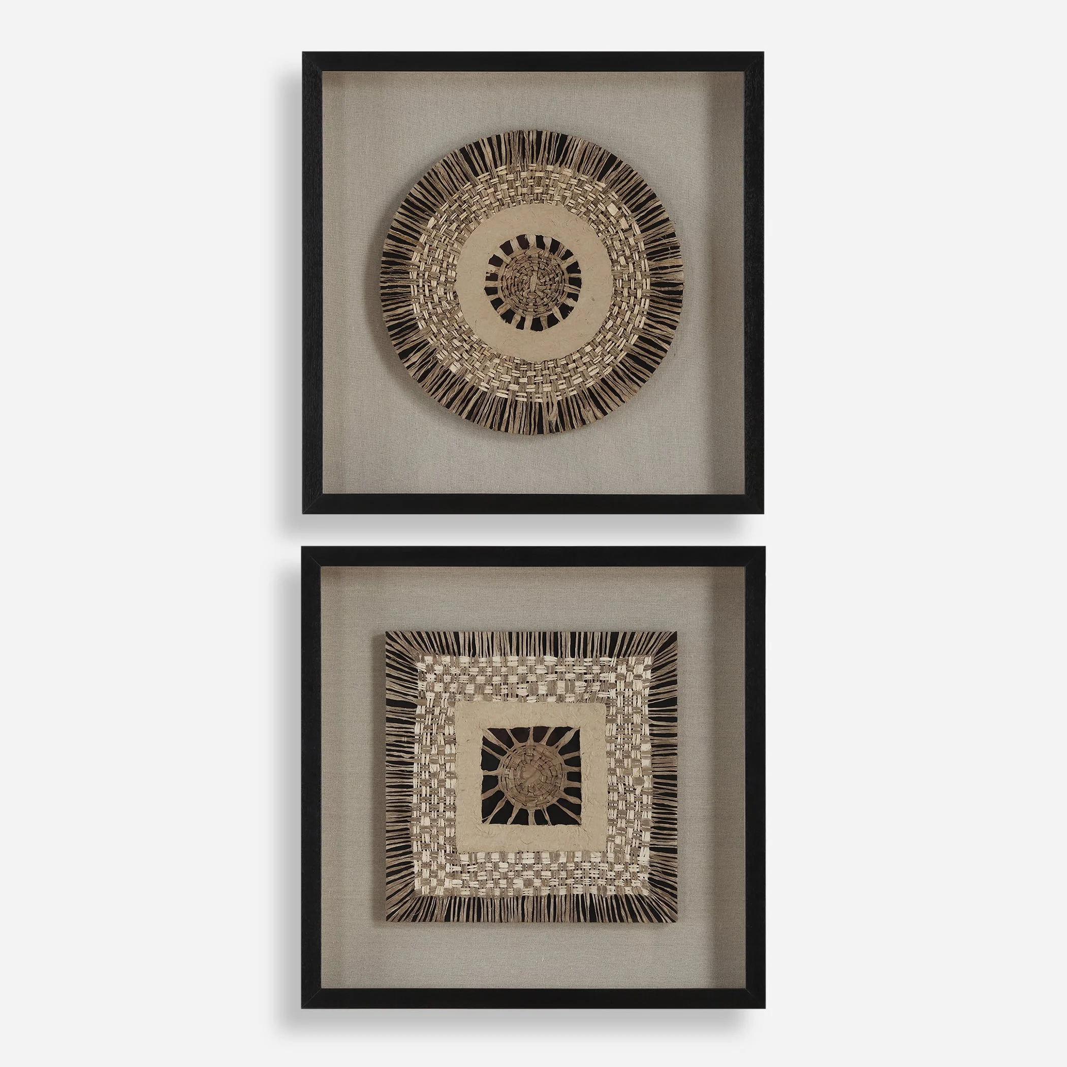 Uttermost Intertwine 4367 Intertwine Knit Paper Shadow Box Set/2 | Birmingham Wholesale ...