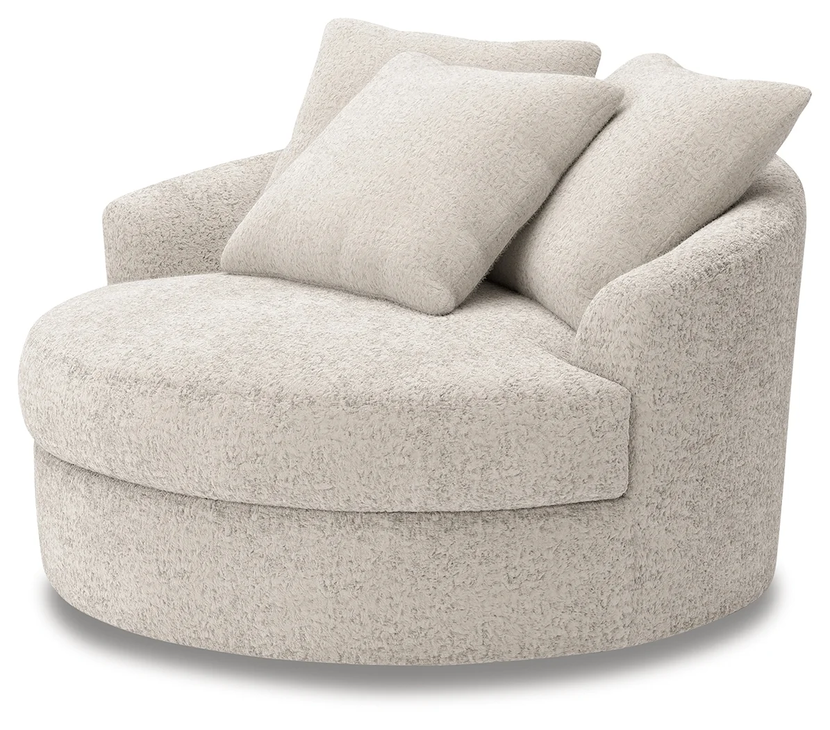Cuddle Plush PC5910621 Oversized Swivel Accent Chair | Furniture and ...