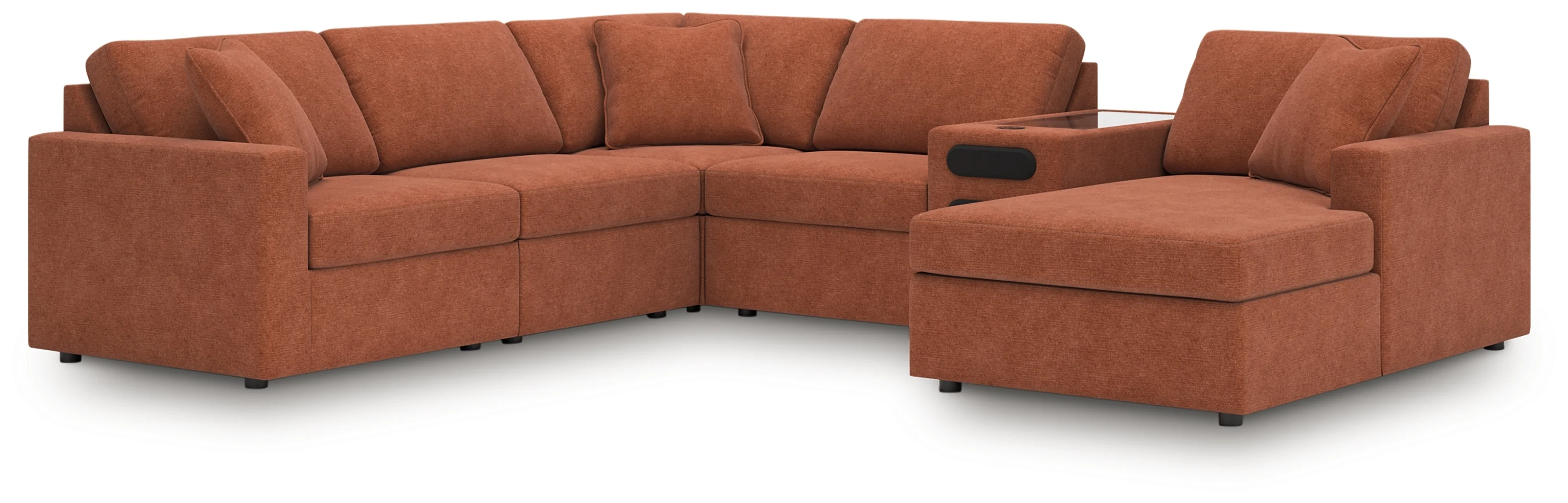 Signature Design by Ashley Modmax 92102S51 6-Piece Sectional With Audio ...