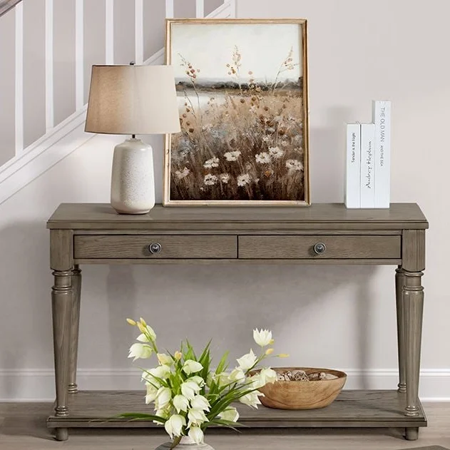 Castle T-10315-3-ST Traditional 2-Drawer Sofa Table | 7 Day Furniture | Sofa/Console Table