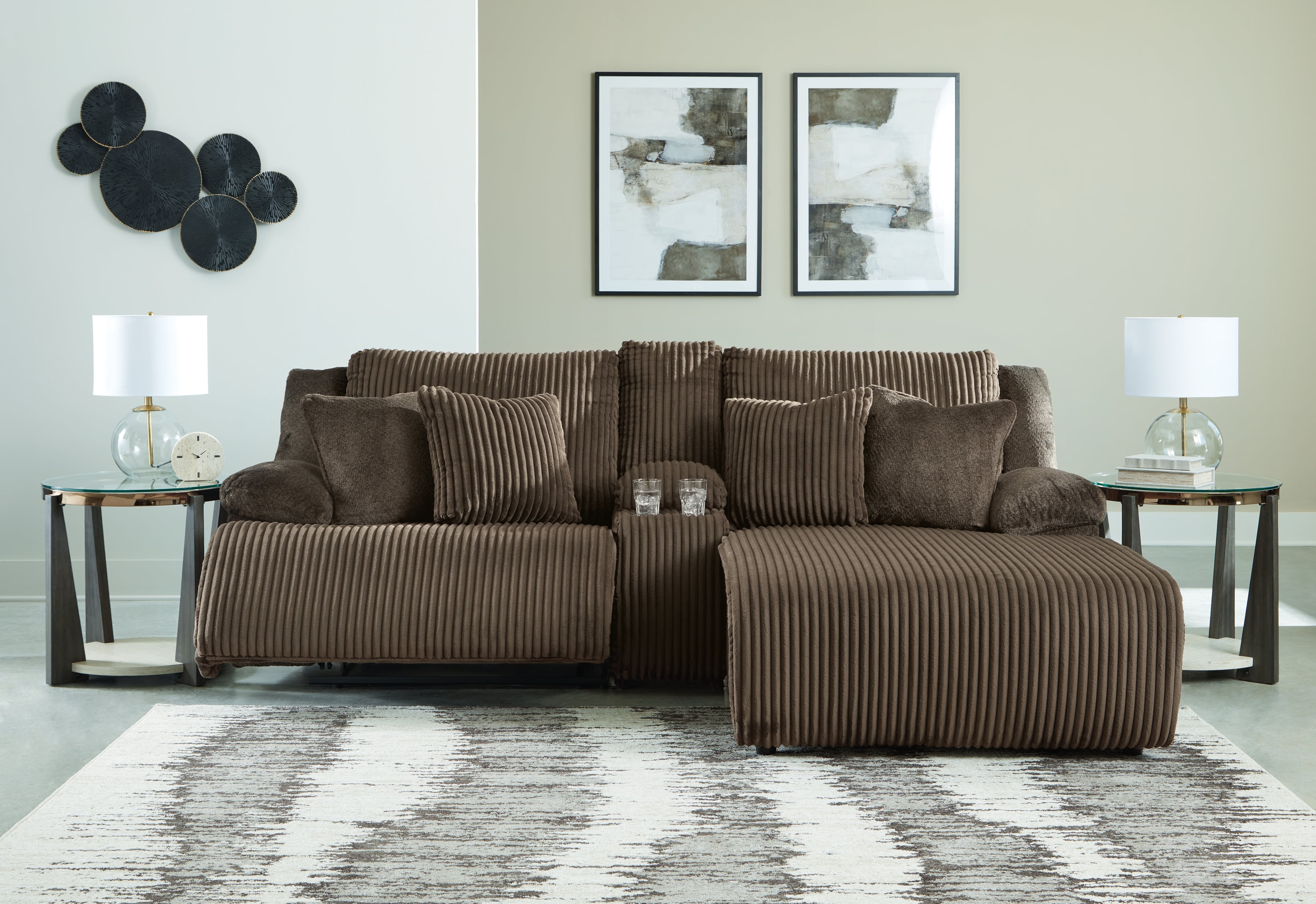 Signature Design by Ashley Top Tier 92705S4 3-Piece Reclining Sectional ...