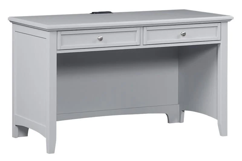 Vaughan Bassett Bonanza BB26-778 Transitional 2-Drawer Desk with Satin ...
