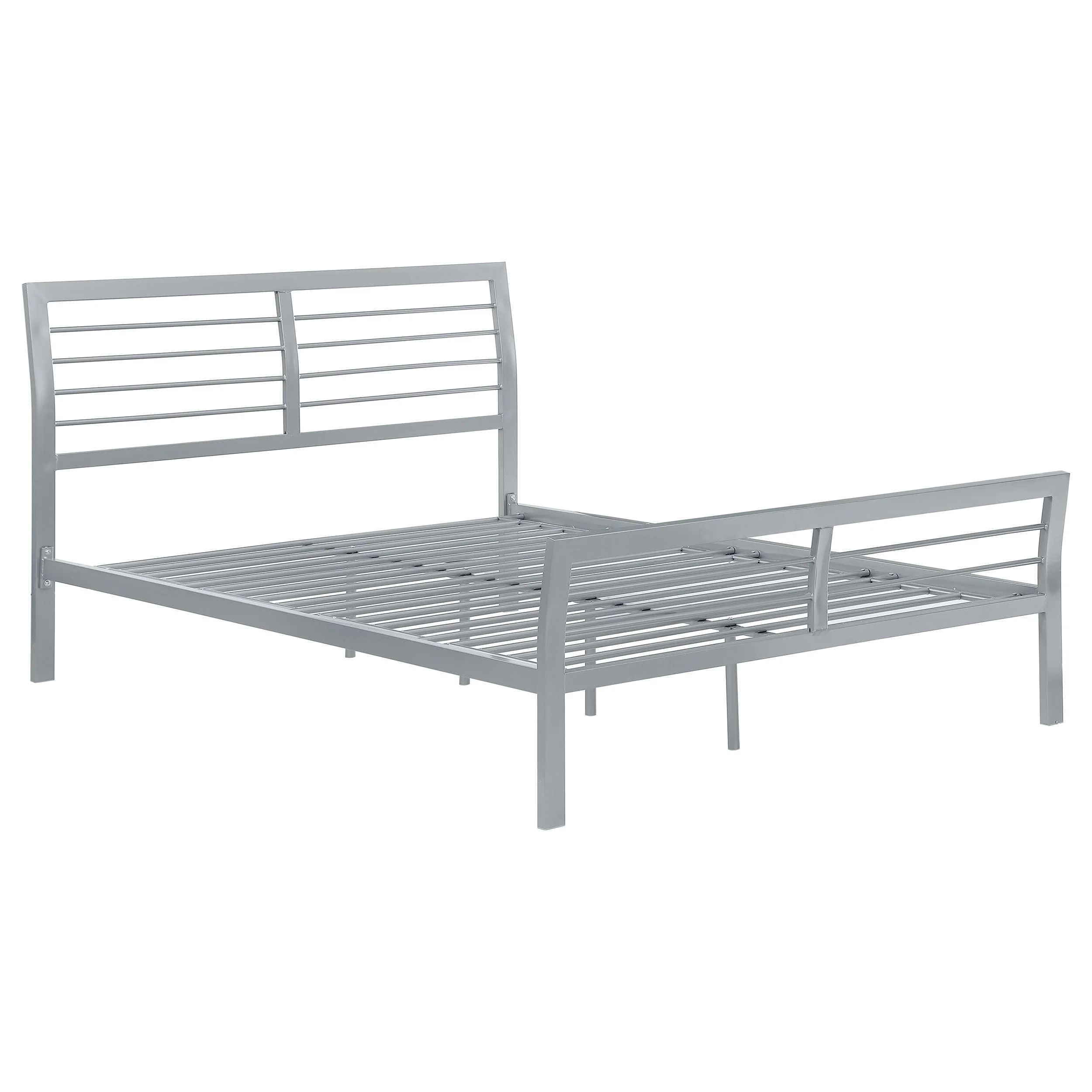 Coaster Cooper 300201F Cooper Metal Full Open Frame Bed Silver ...