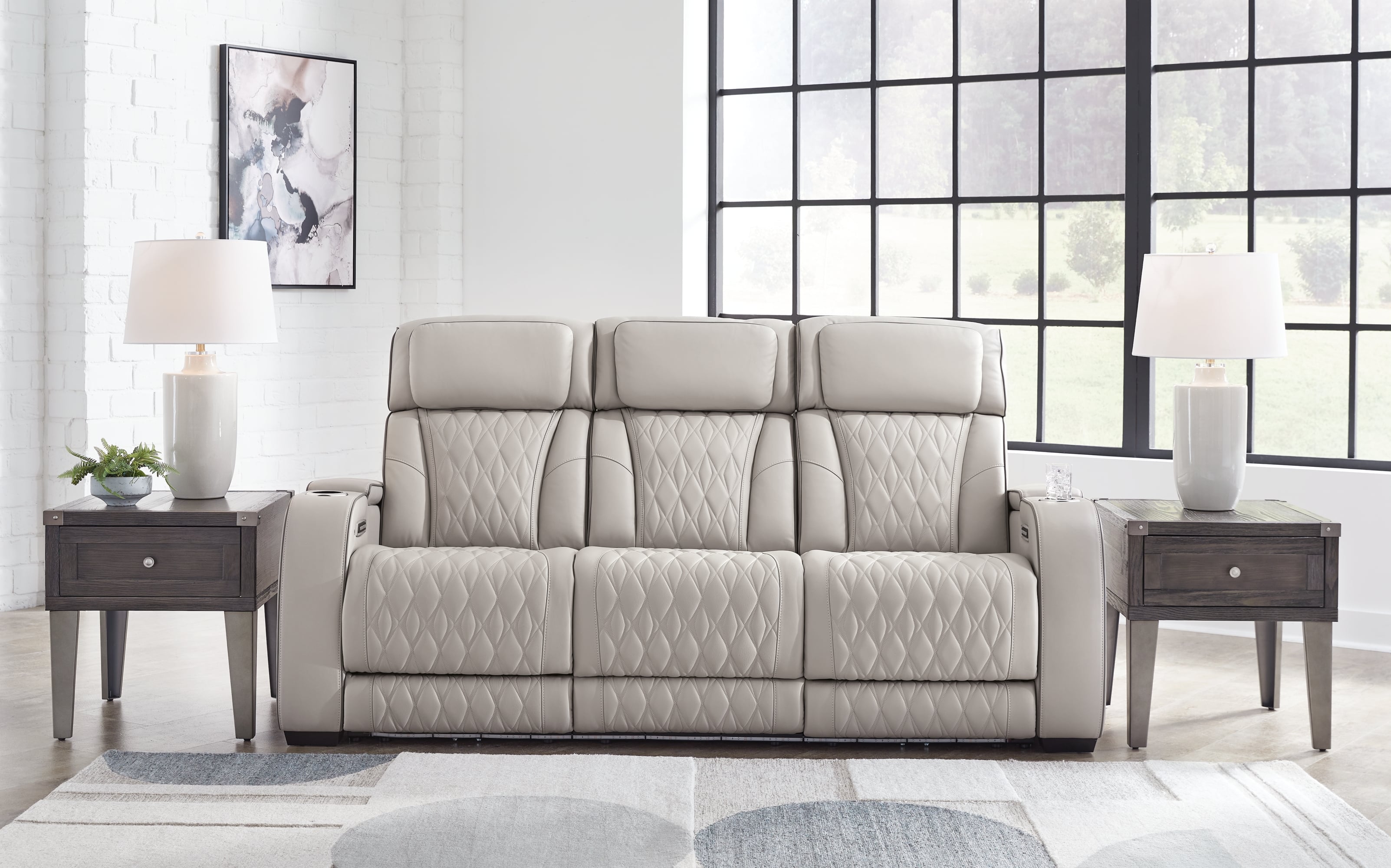 Signature Design by Ashley Boyington U2710515 Power Reclining Sofa w ...