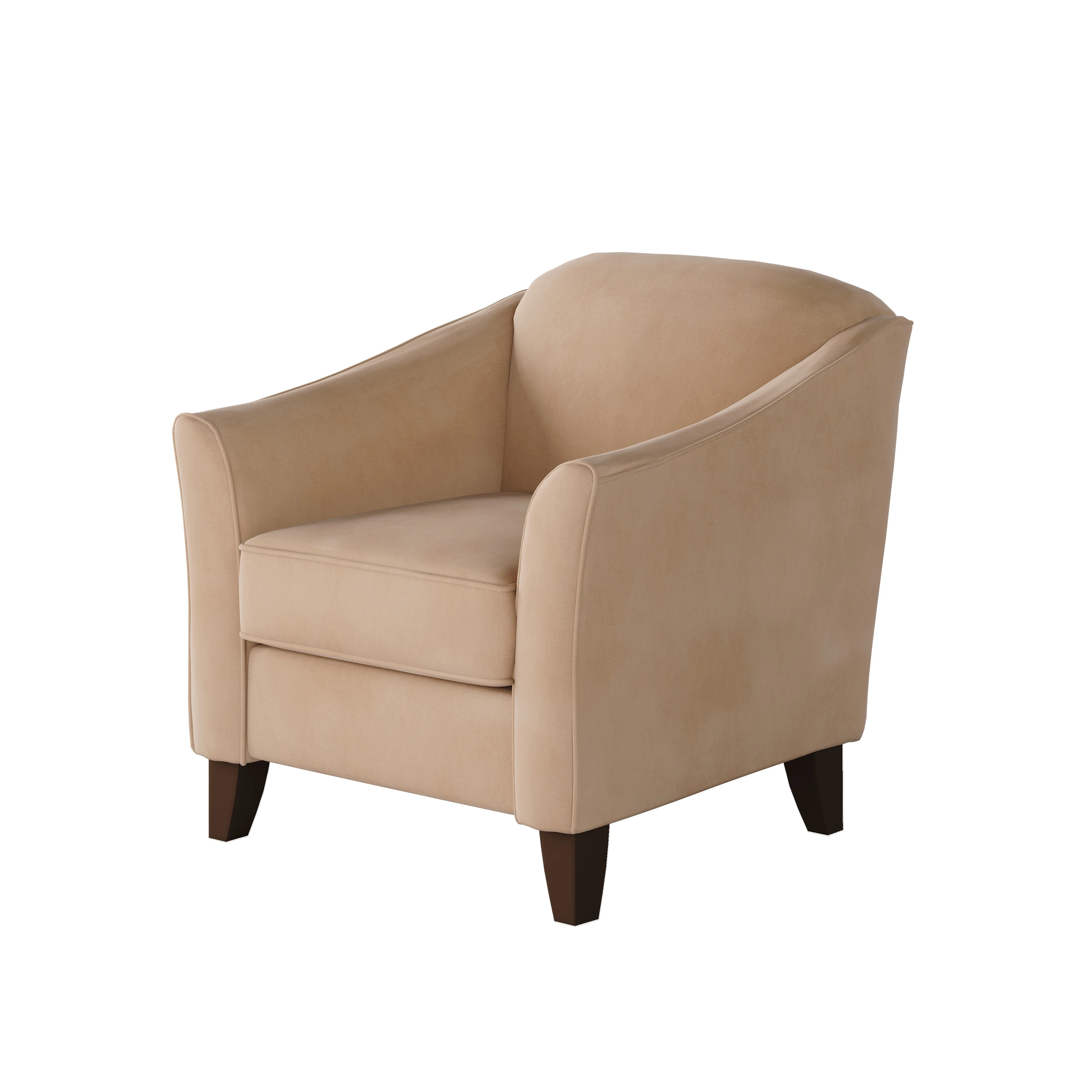 Fusion Furniture Grab A Seat 452-C Bella Blush Accent Chair with Sloped ...