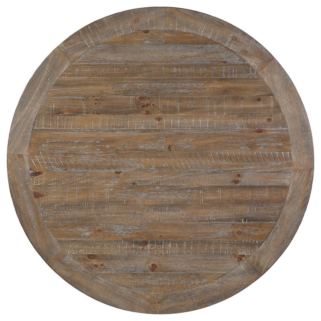 Winners Only Augusta DA25454R Rustic Round Dining Table with Pedestal ...