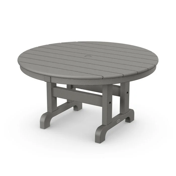 POLYWOOD Tables RCT236 GY Round 36" Conversation Table | Rooms and Rest ...