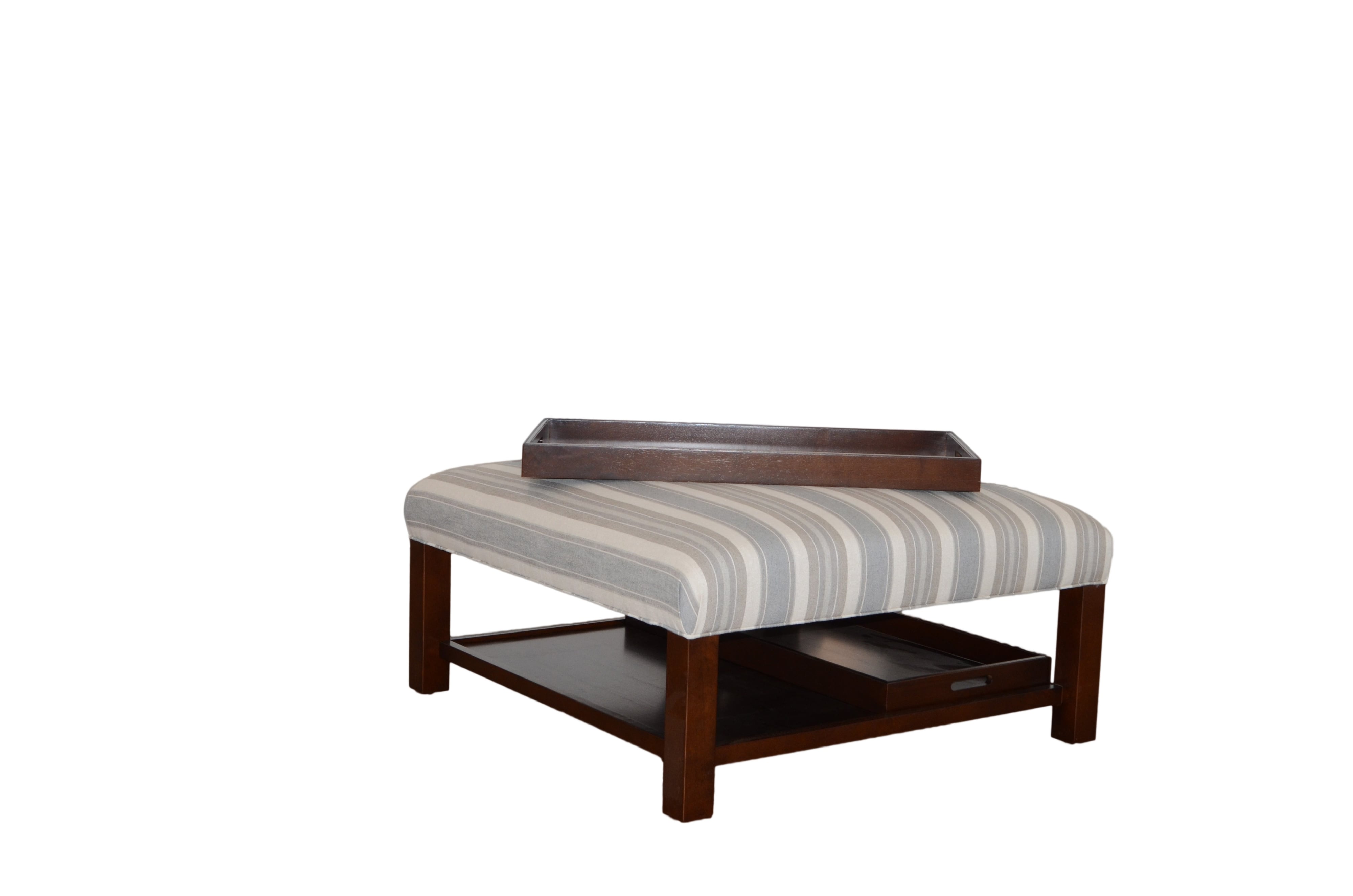 Craftmaster ottoman with trays store