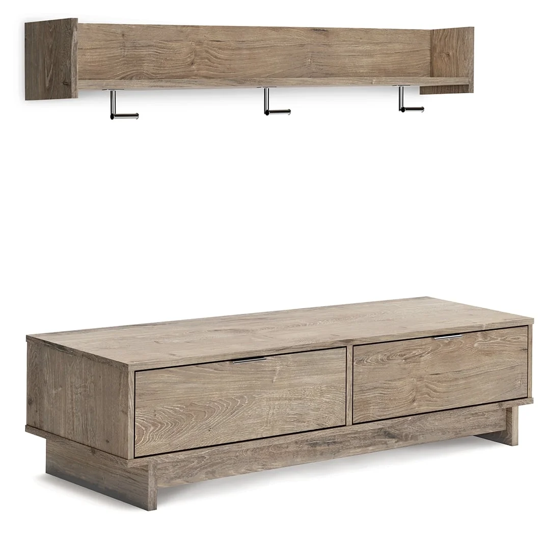 Signature Design by Ashley Oliah EA2270E1 Bench With Coat Rack | Simply ...