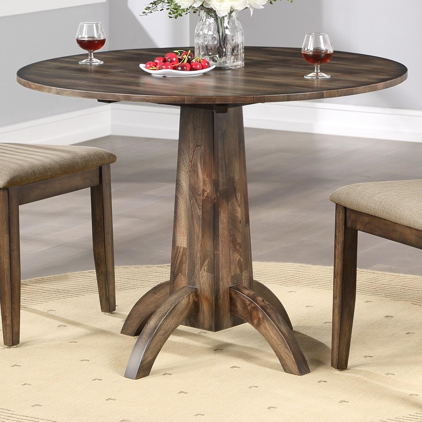 Winners Only Zoey 000028320387 Dropleaf Dining Table with Pedestal Base ...
