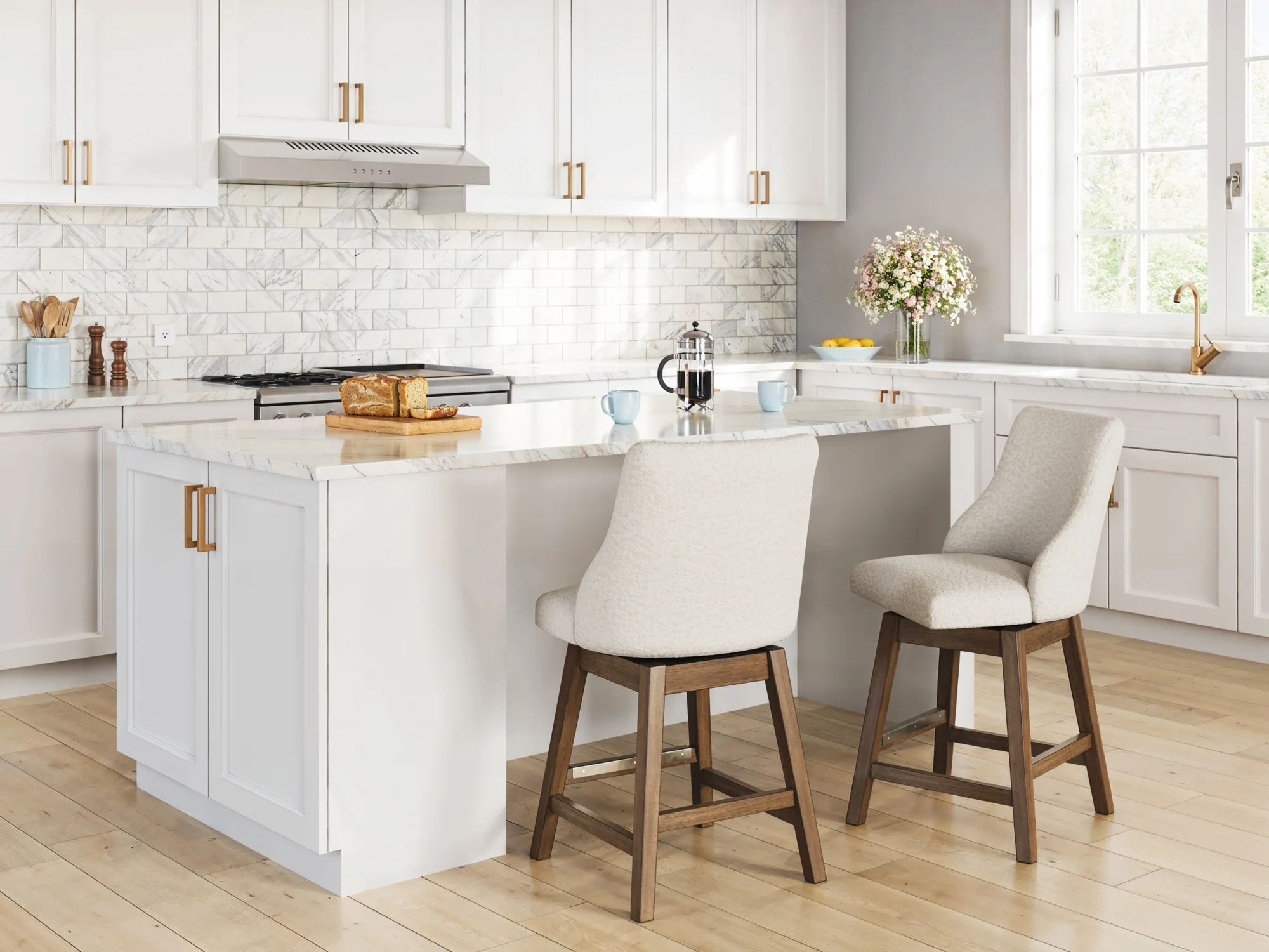 Signature Design by Ashley Cabalynn D974-324 Swivel Barstool ...