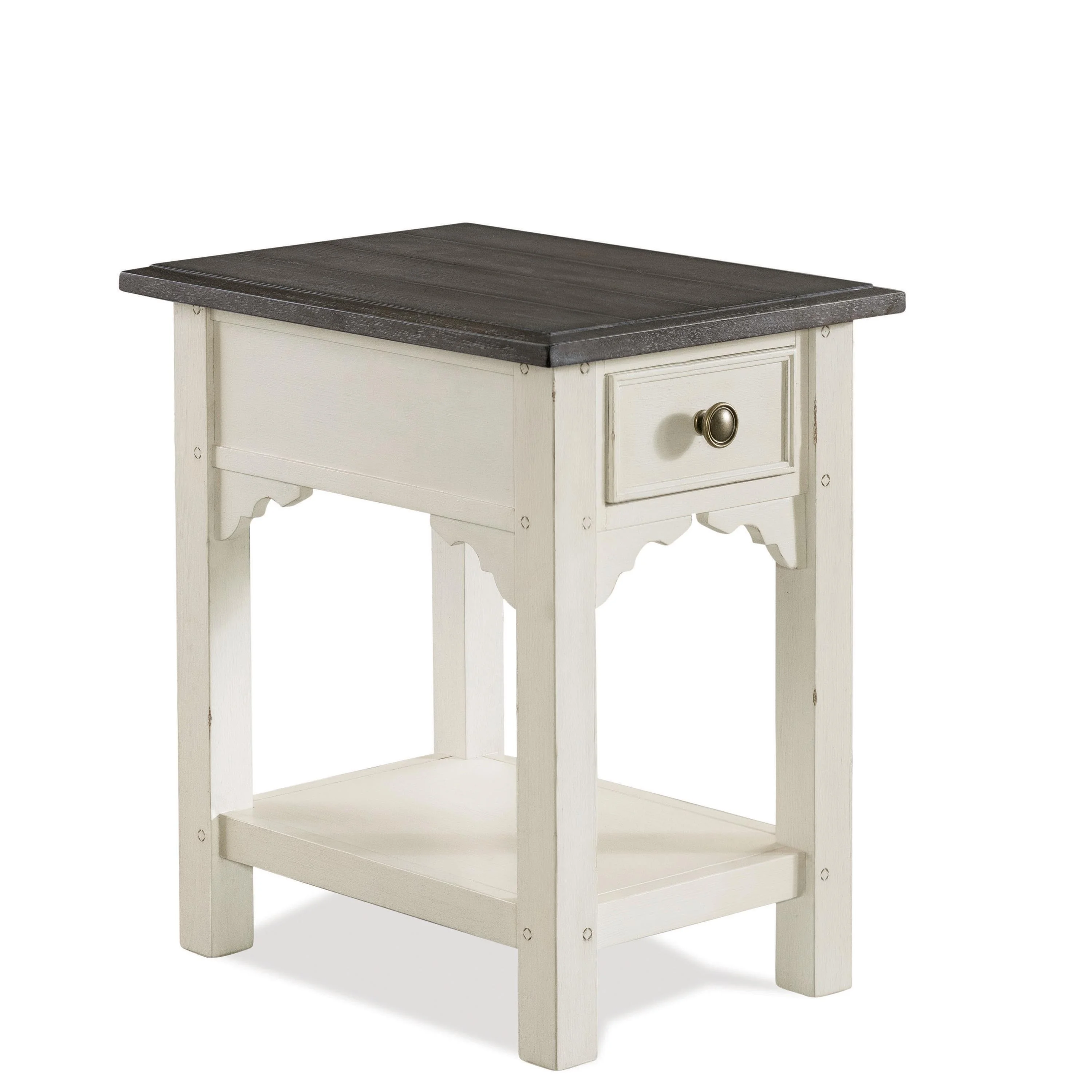 Riverside Furniture Grand Haven 17212 Cottage Chairside Table with Top ...