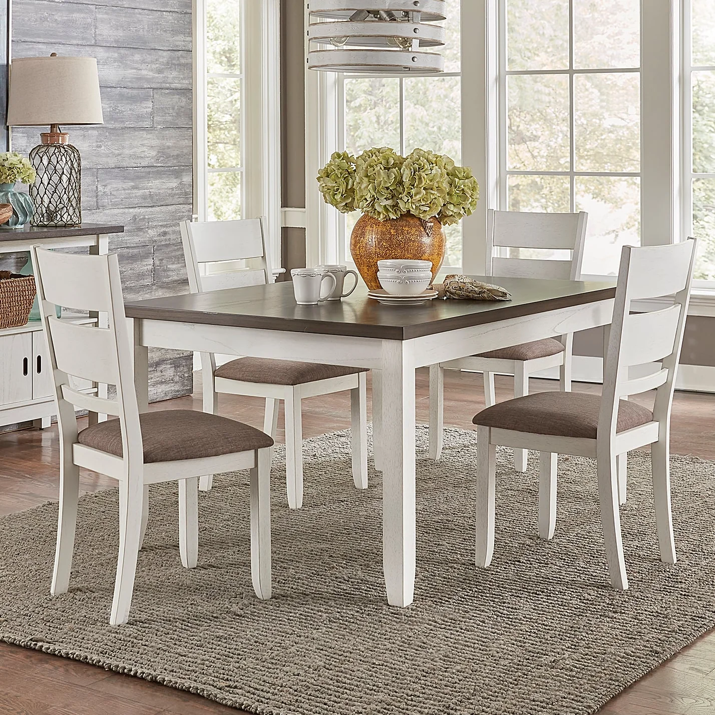 Liberty Furniture Brook Bay 182-CD-O5LTS 5-Piece Transitional Dining ...