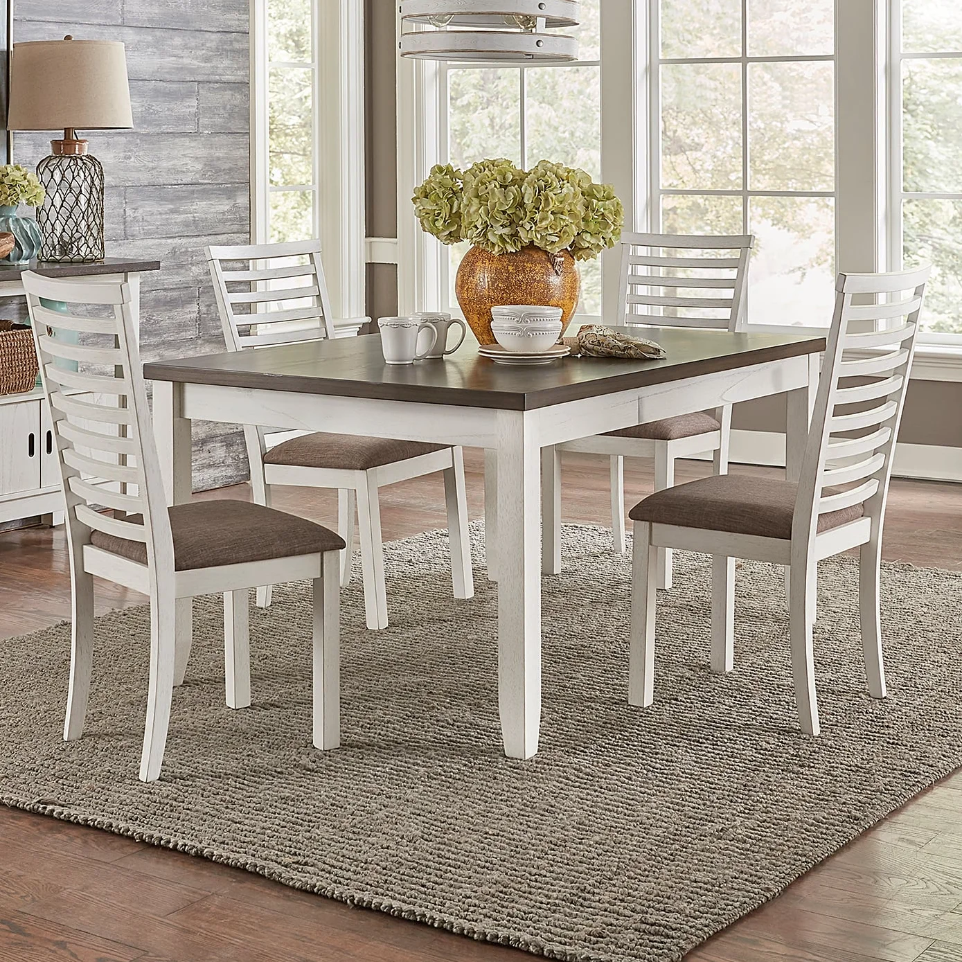 Liberty Furniture Brook Bay 182-CD-5LTS 5-Piece Transitional Dining Set ...