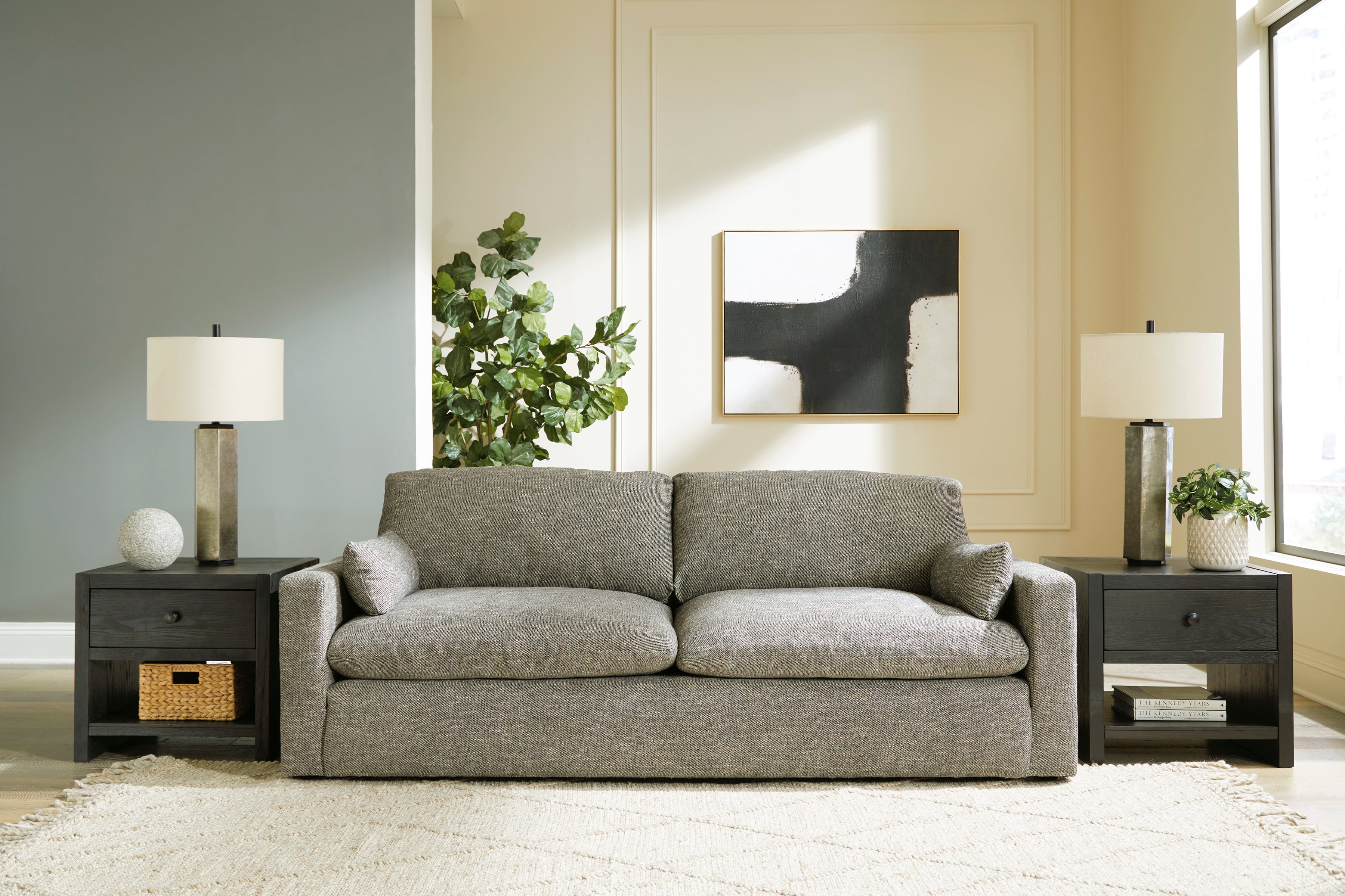 Benchcraft Dramatic 1170238 Contemporary Sofa with Reversible Cushions ...