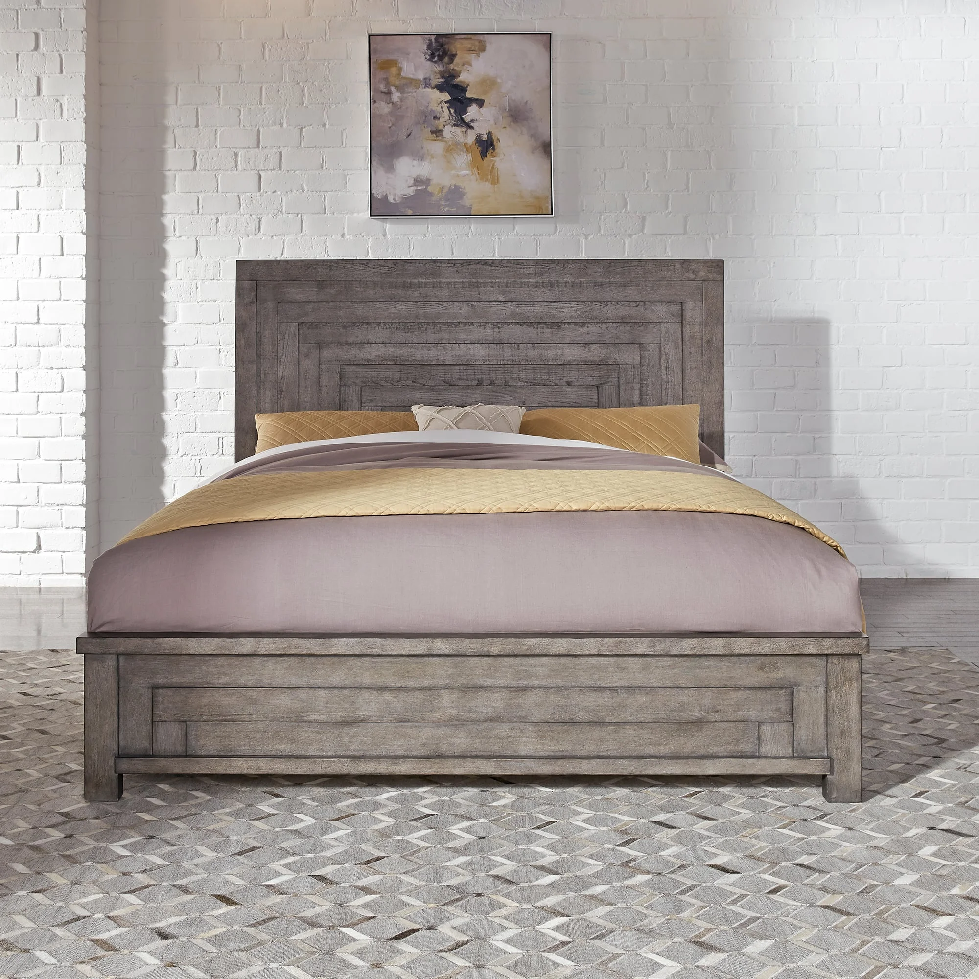 Liberty Furniture Modern Farmhouse 406-BR-QPB Contemporary Queen Low ...