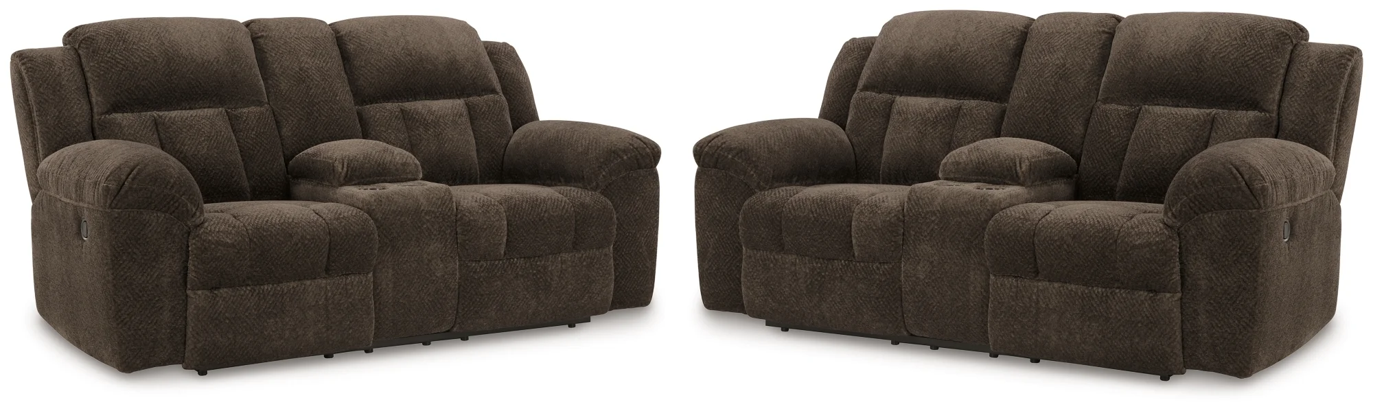 Signature Design by Ashley Frohn 37407U5 Set Of 2 Reclining Loveseats ...