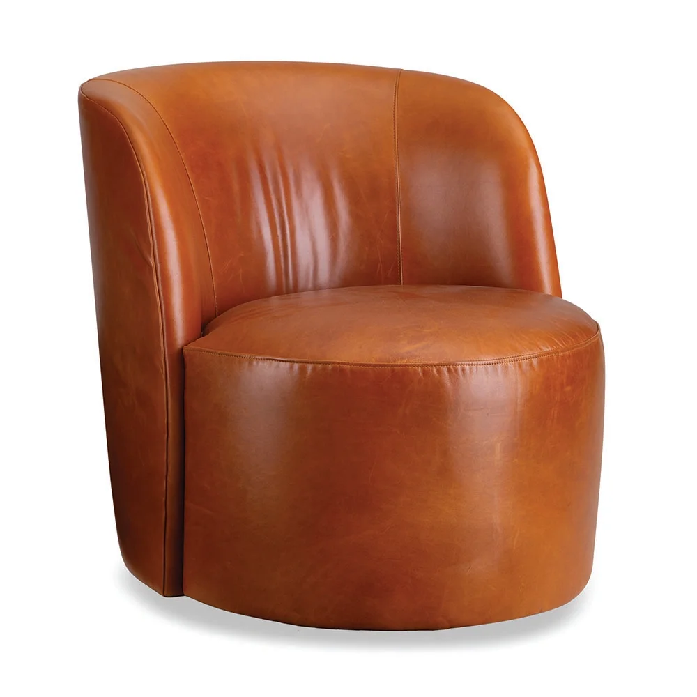 Huntington House Mallory 7798-56 Contemporary Swivel Barrel Chair with ...