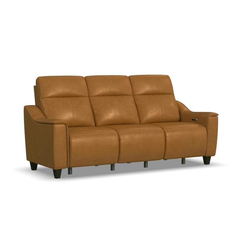 Flexsteel Walter 1125-62PH 918-72 Transitional Power Reclining Sofa ...