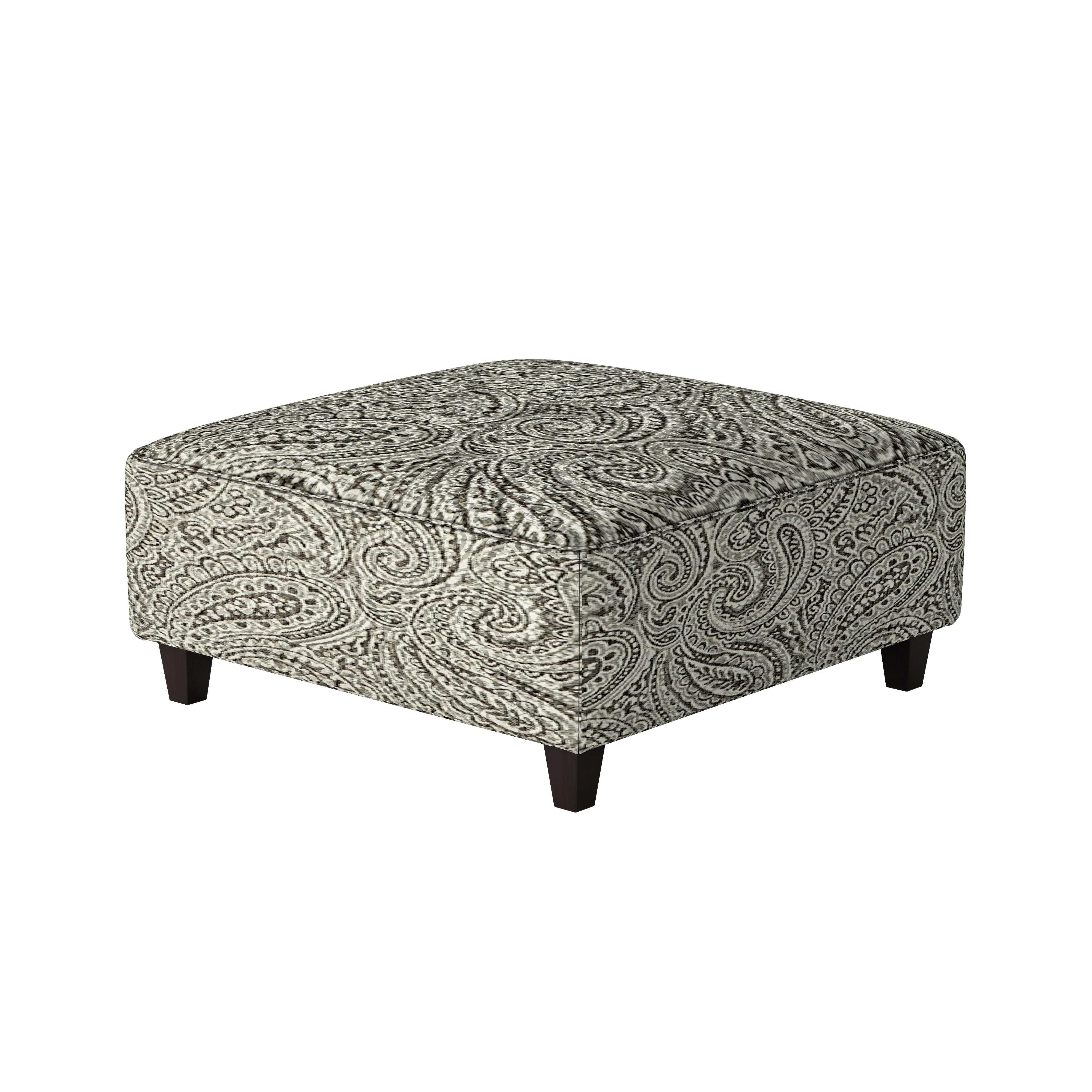 Fusion Furniture Grab A Seat 109-C Regency Iron Square Cocktail Ottoman ...