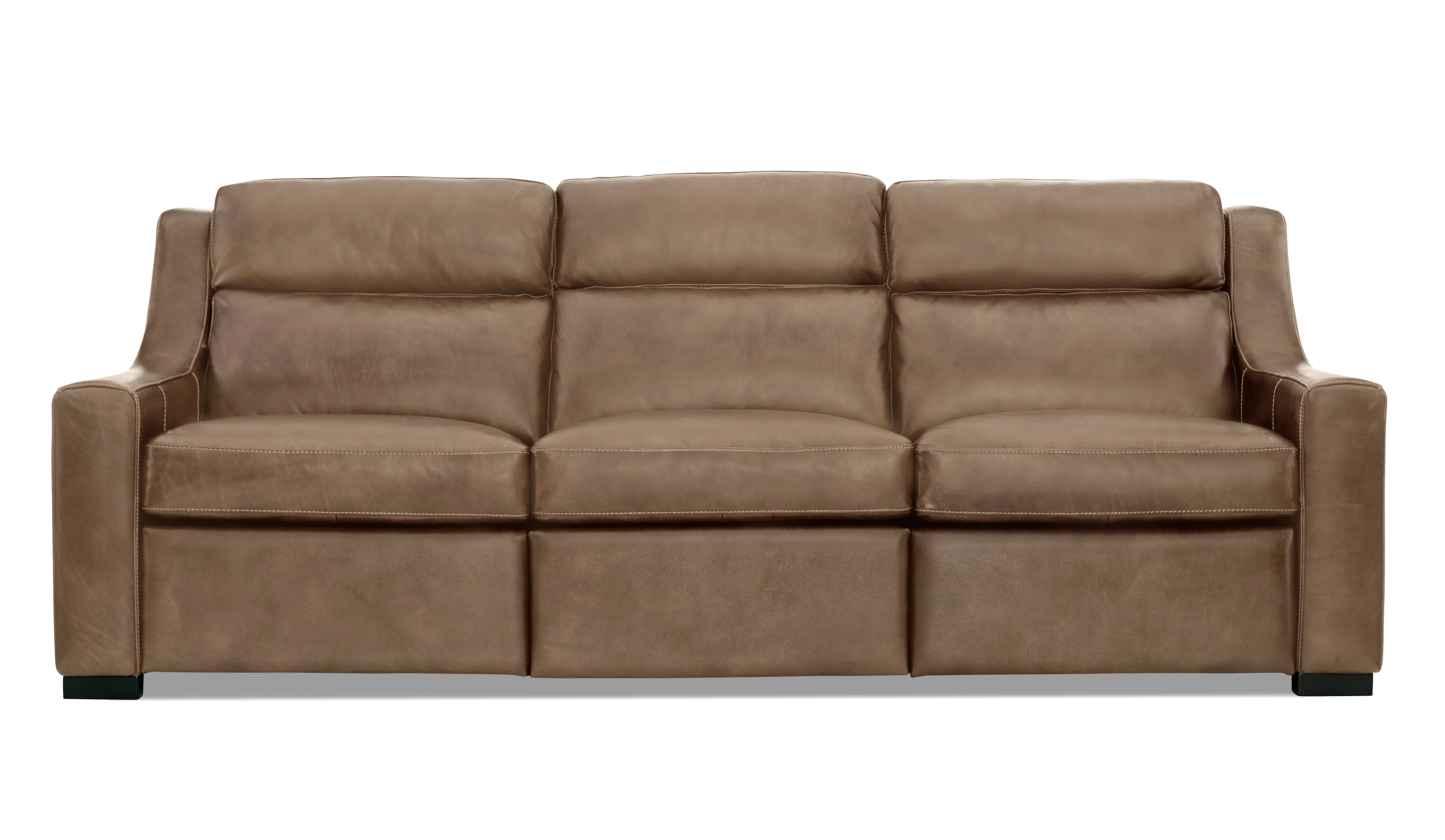 Bernhardt Germain 426791368 Genuine Leather Power Reclining Sofa with USB Ports | Baer's ...