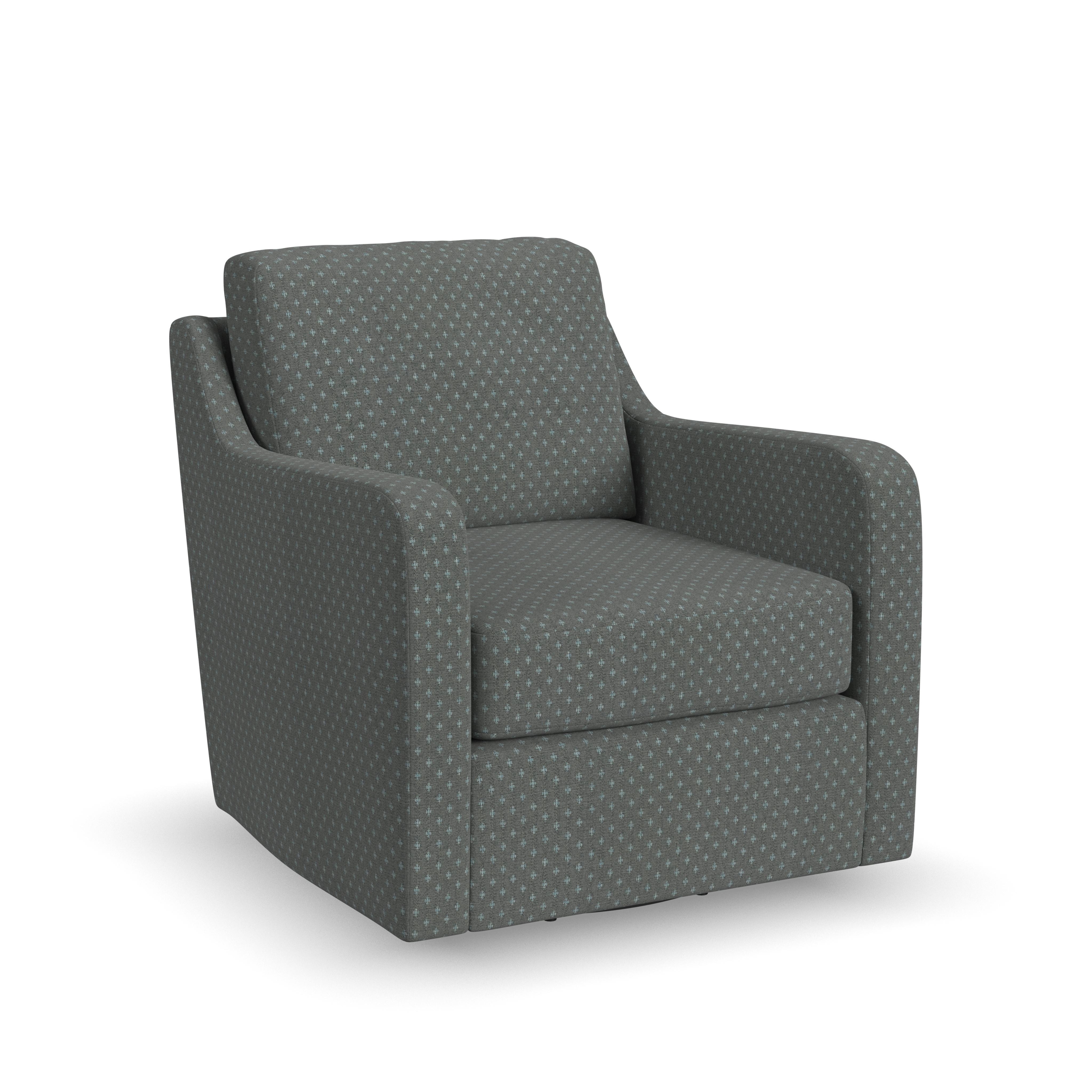 Flexsteel Saber 073C-11 Transitional Fabric Swivel Chair | Belfort ...