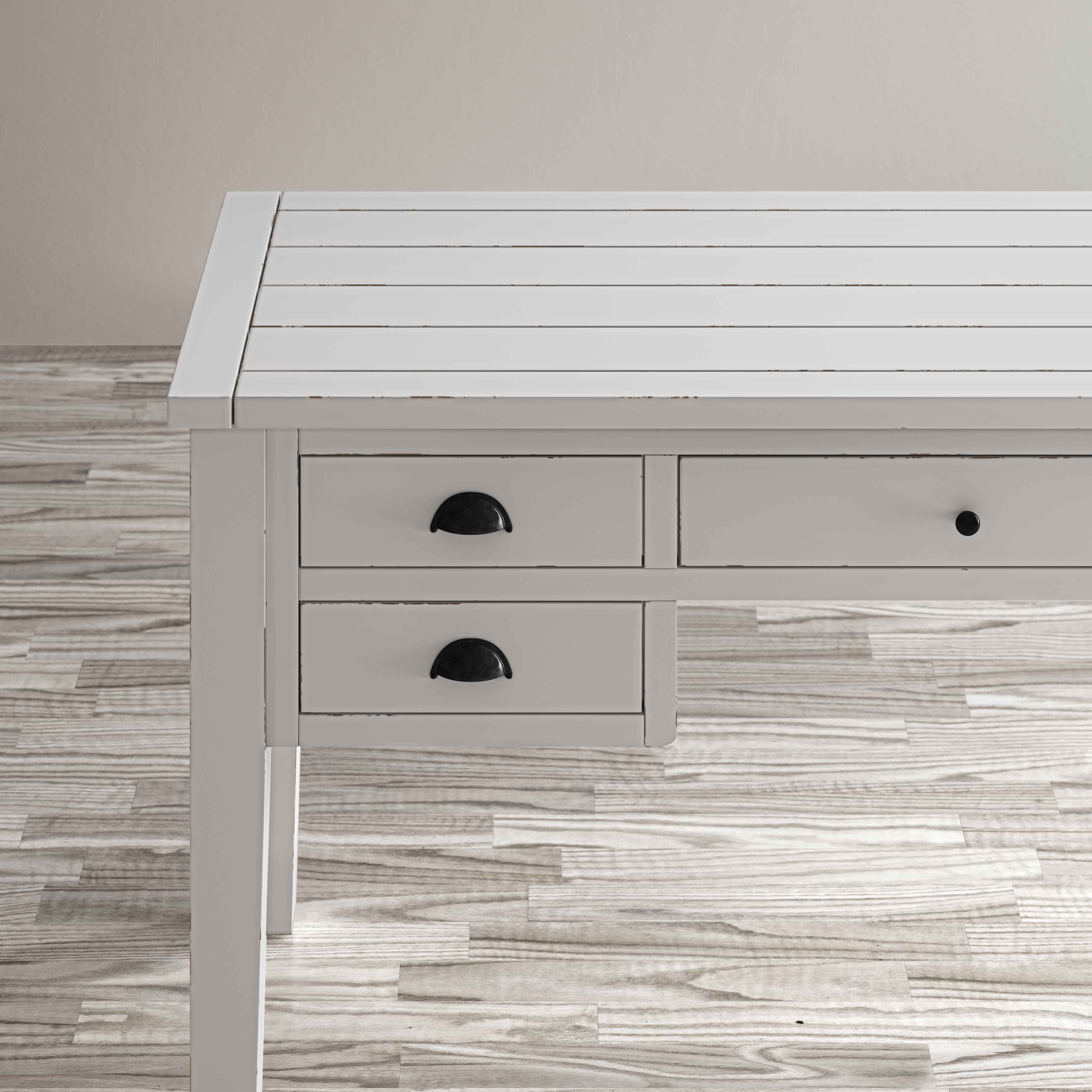 Jofran Artisan's Craft 337.174458-SO 5-Drawer Desk | Stoney Creek ...