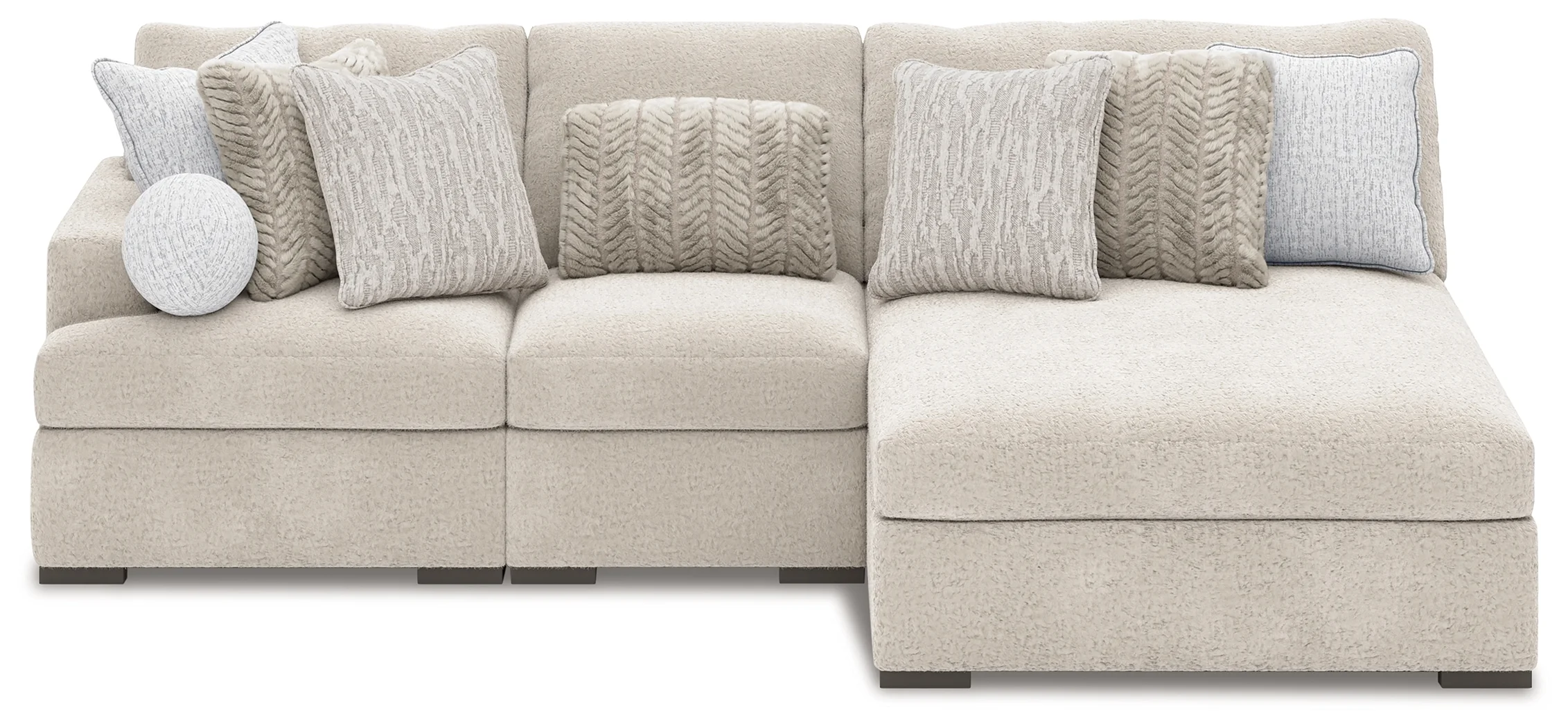 Cuddle Plush PC59106S1 3-Piece Sectional With Chaise | Furniture and ...