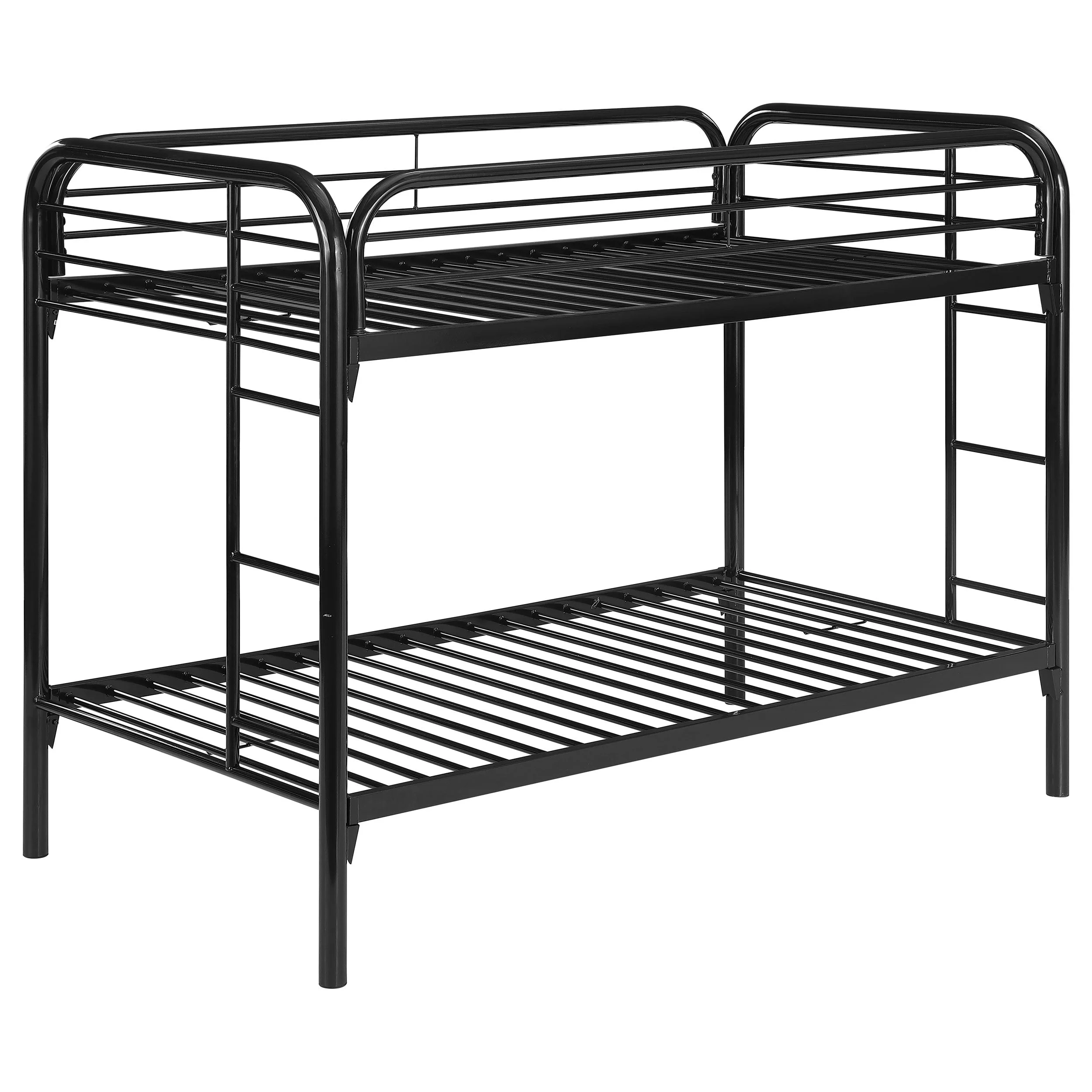Bunk Bed 65500 MORGAN BLACK TWIN/TWIN BUNKBED | | 7 Day Furniture | Bed ...