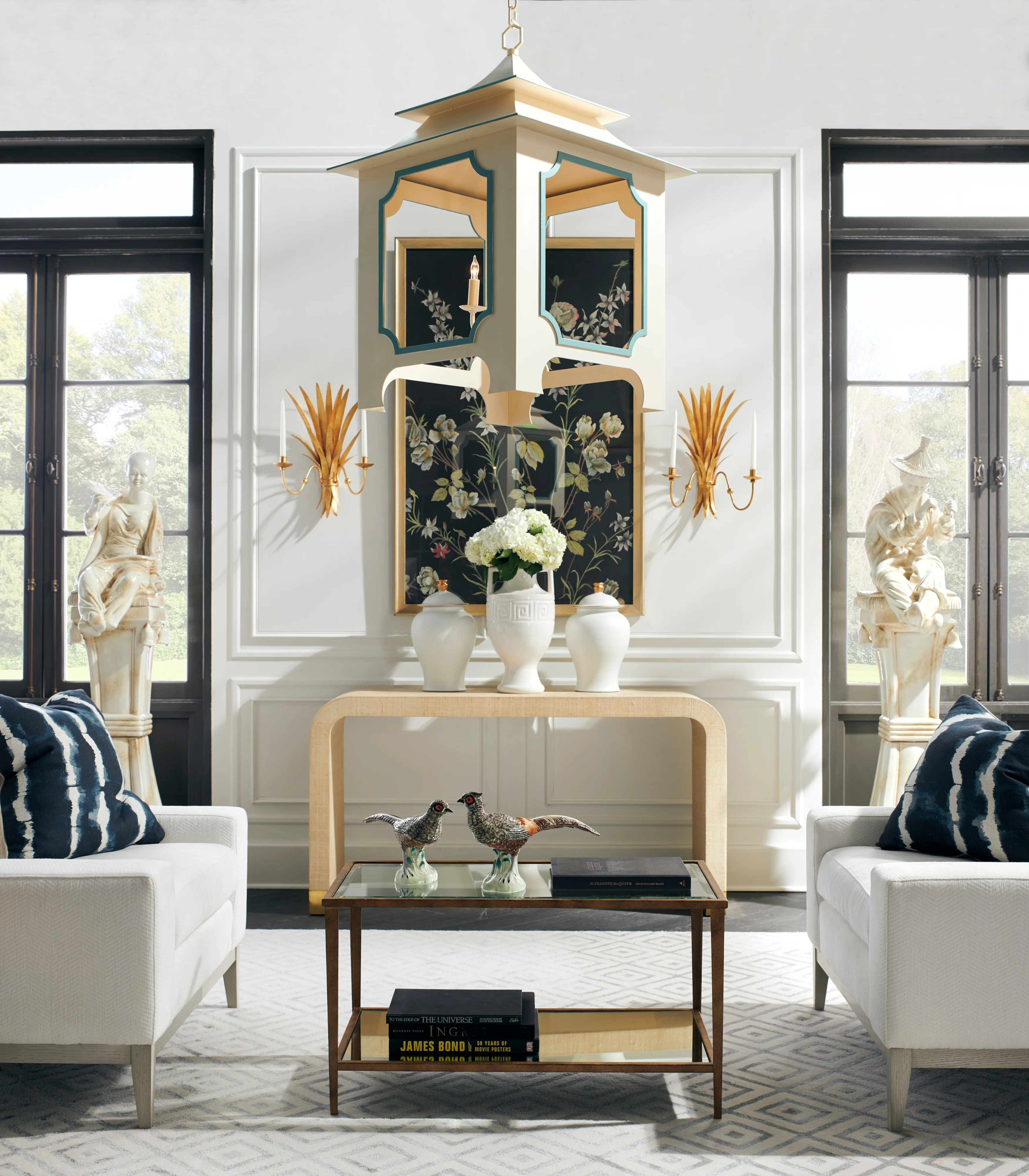 Chelsea House Jamie Merida 384207 Waterfall Console - Cream ...