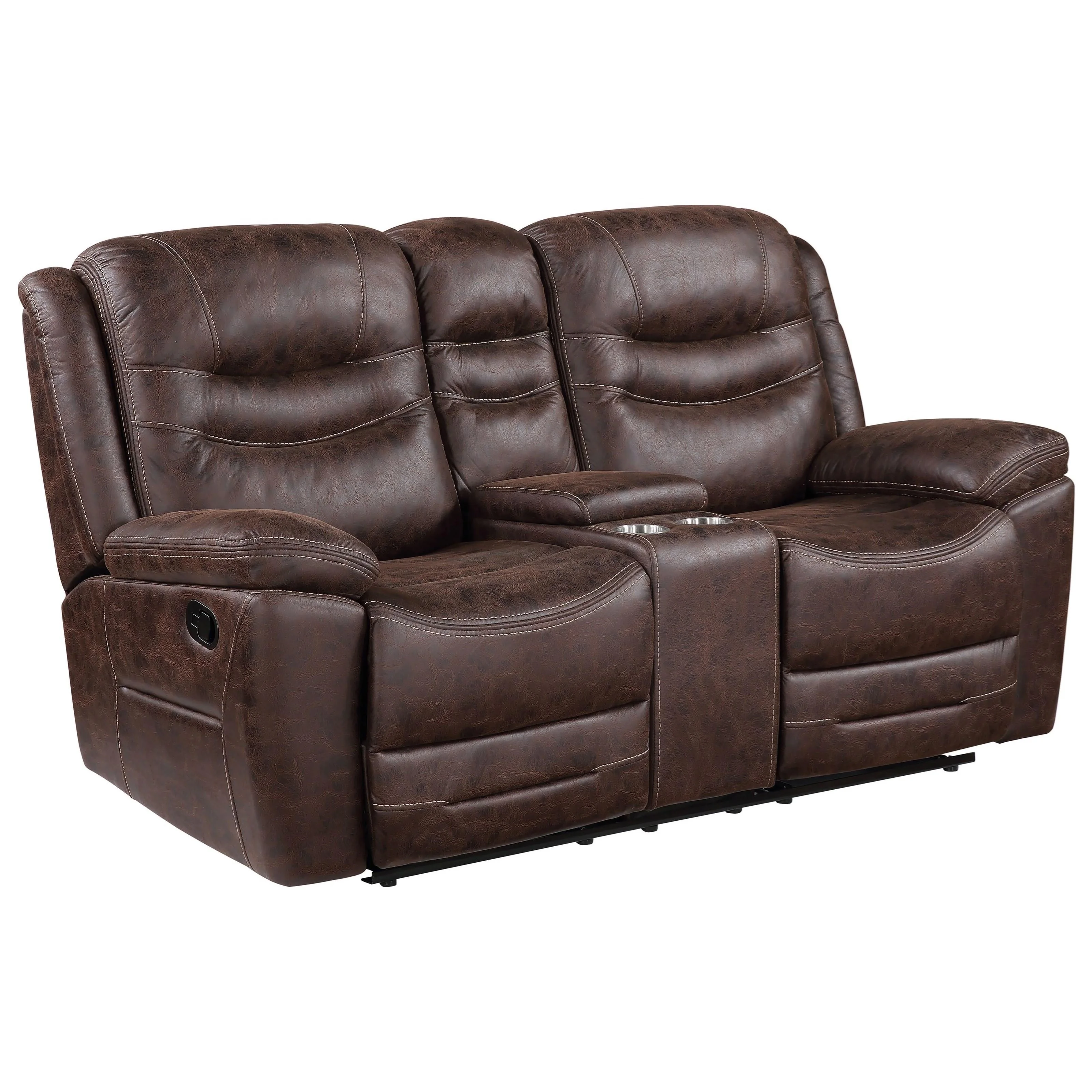 Steve Silver Stetson SN850CL Casual Manual Reclining Loveseat with ...