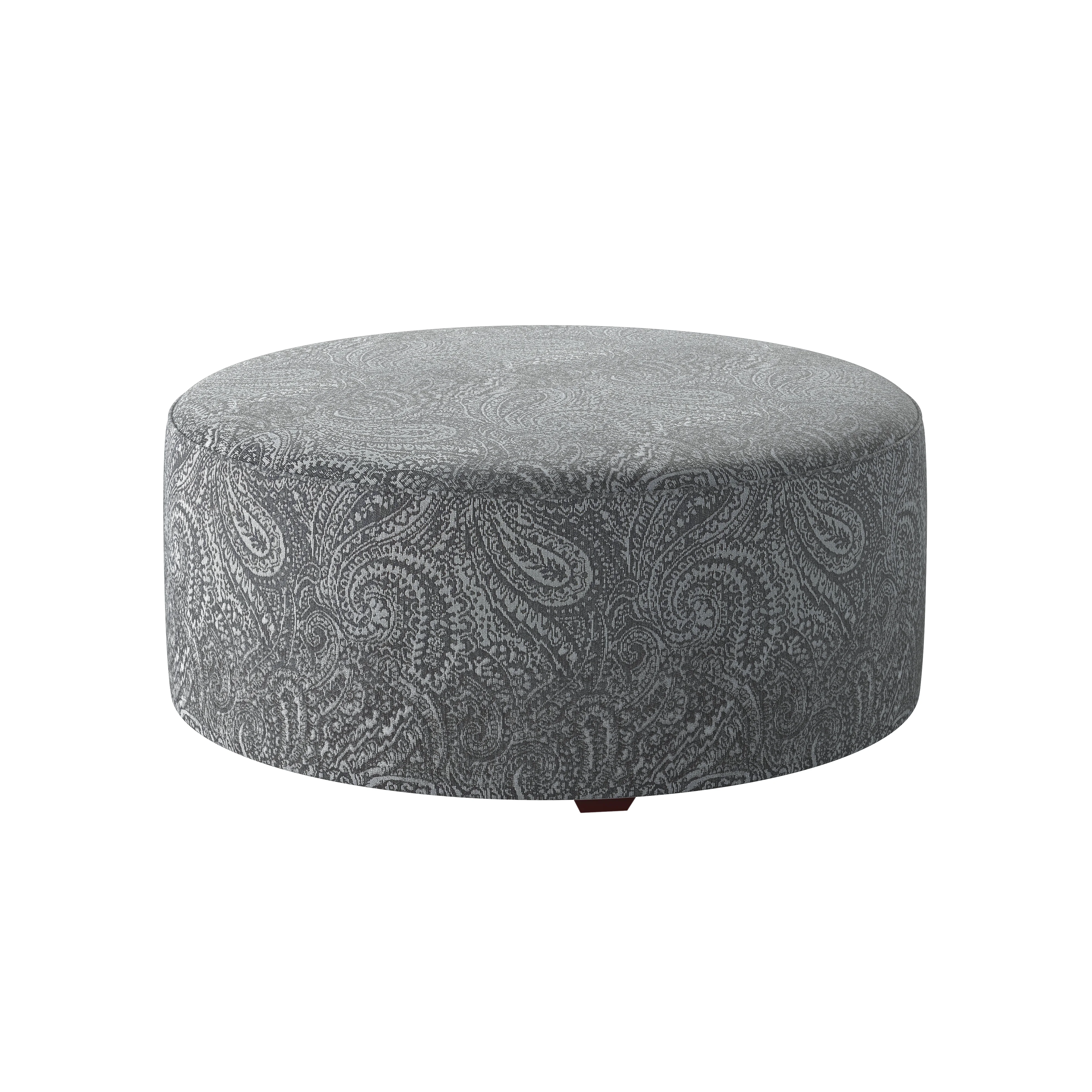 Fusion Furniture Grab A Seat 140 C Bono Cobalt Round Cocktail Ottoman