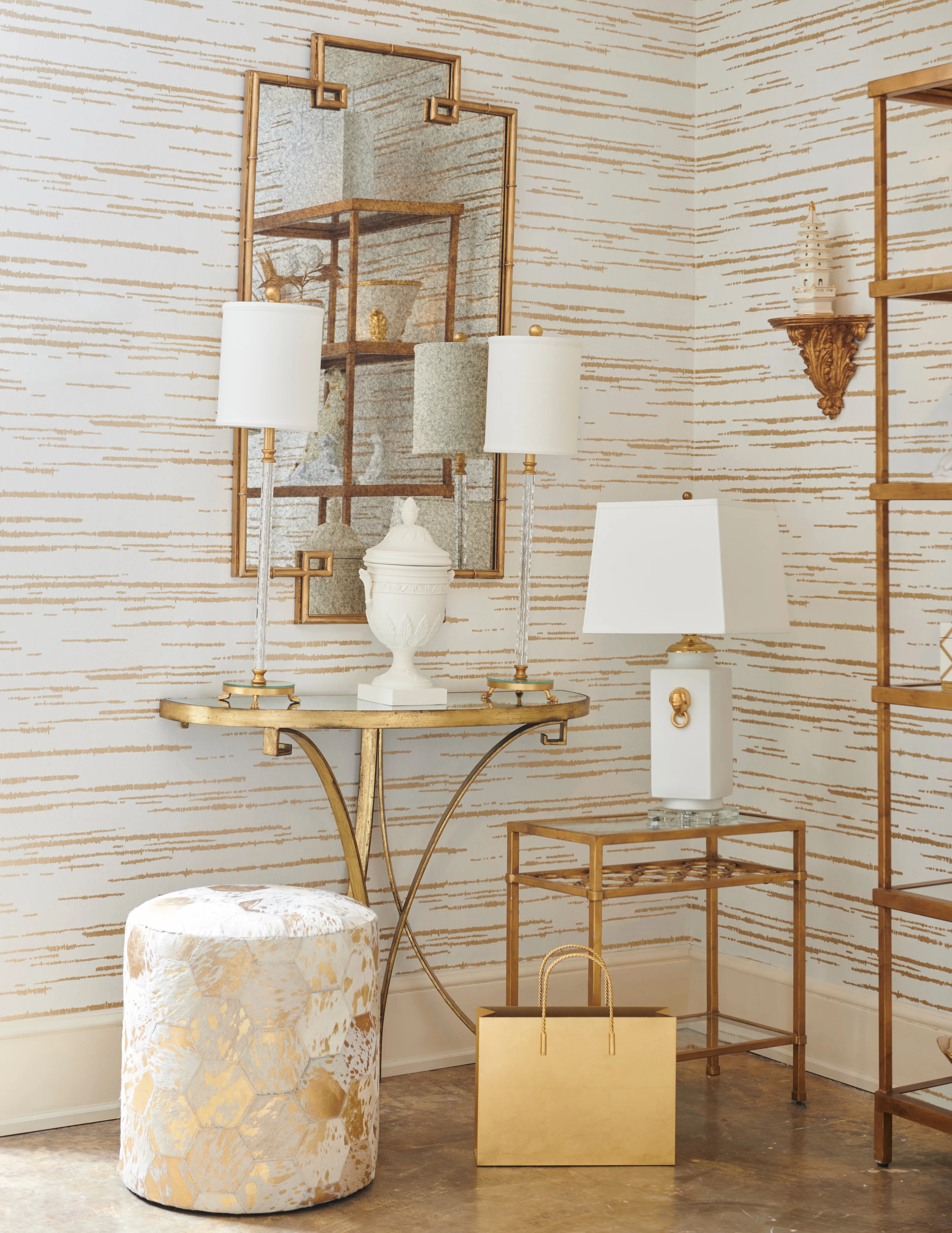 Chelsea House Chelsea House Misc 384562 Cain Console - Gold ...