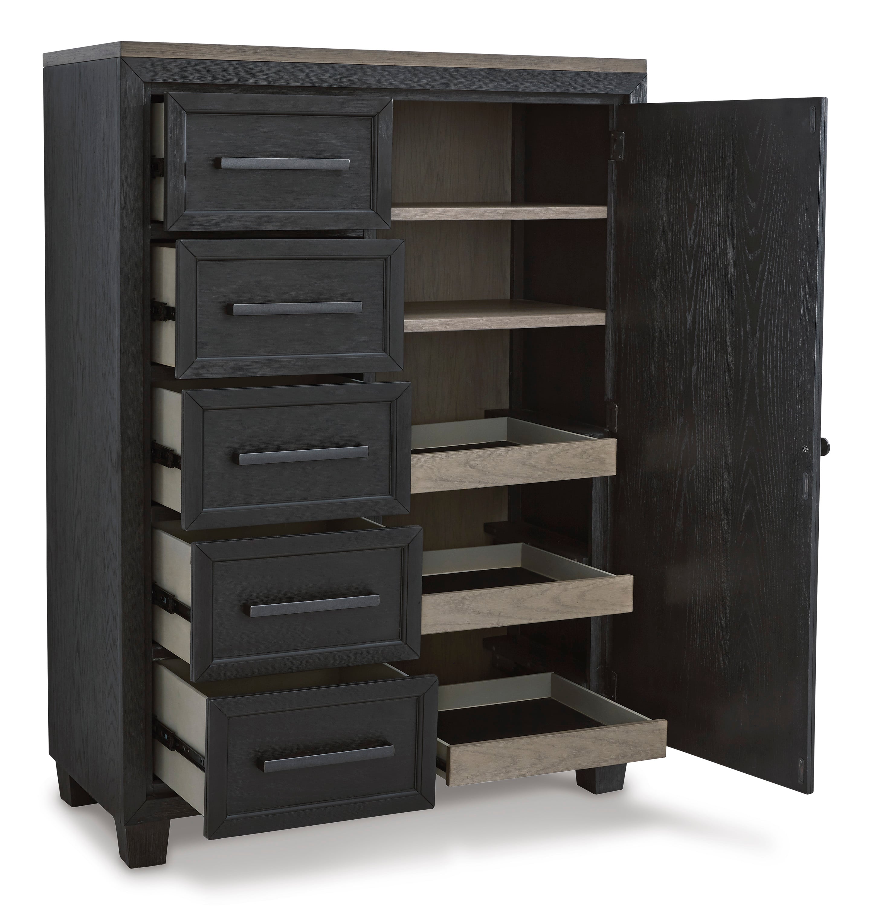 Signature Design by Ashley Foyland B989 48 Contemporary 5 Drawer Door Chest Furniture and ApplianceMart Chest Chest of Drawers