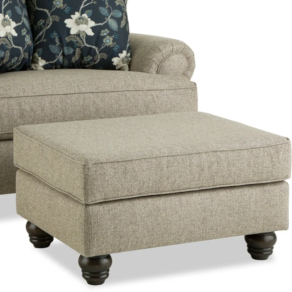 Craftmaster Carla 797000PC Varano-07 Greige Box Top Ottoman with ...