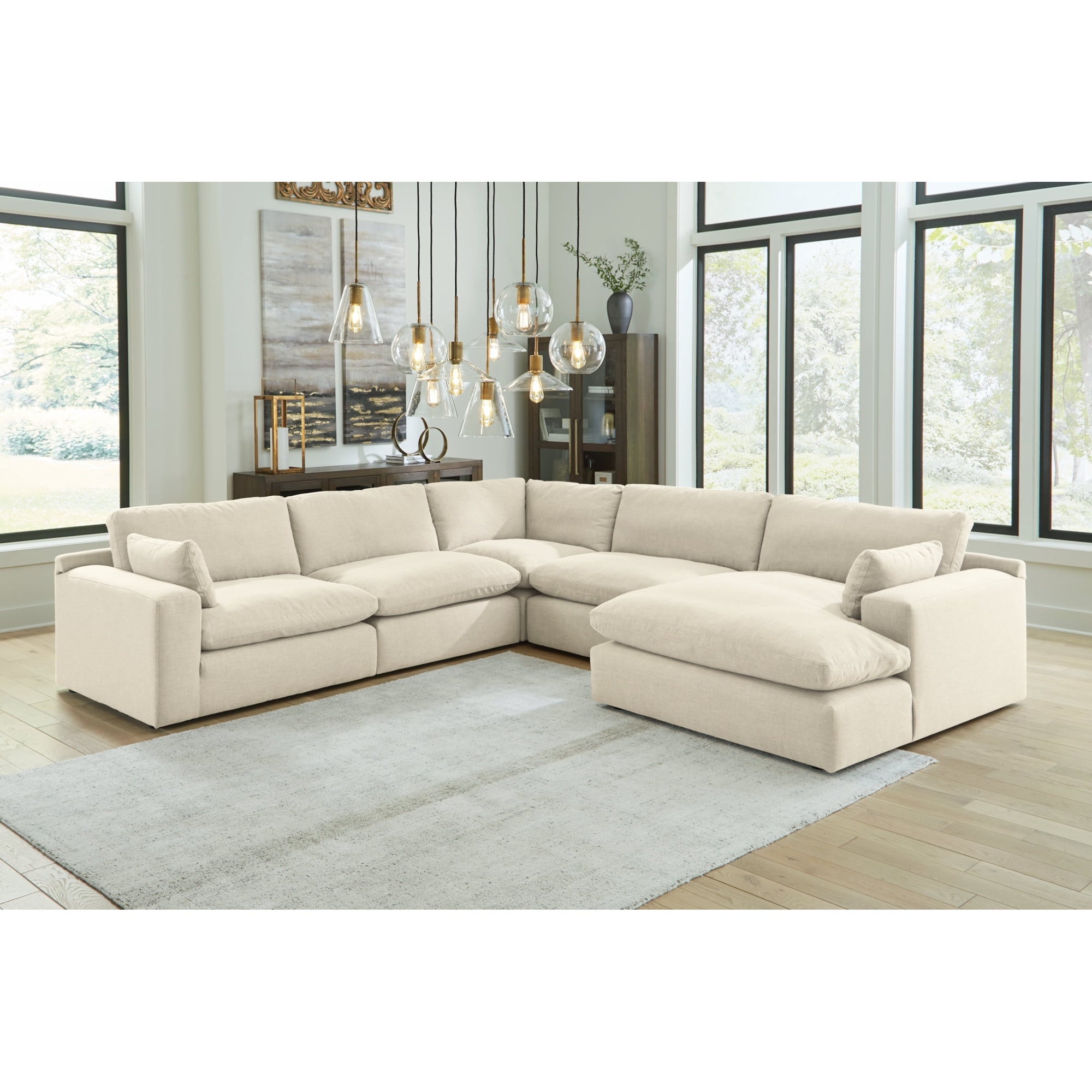 Ashley Furniture Benchcraft Elyza 10006S7 5-Piece Modular Sectional ...