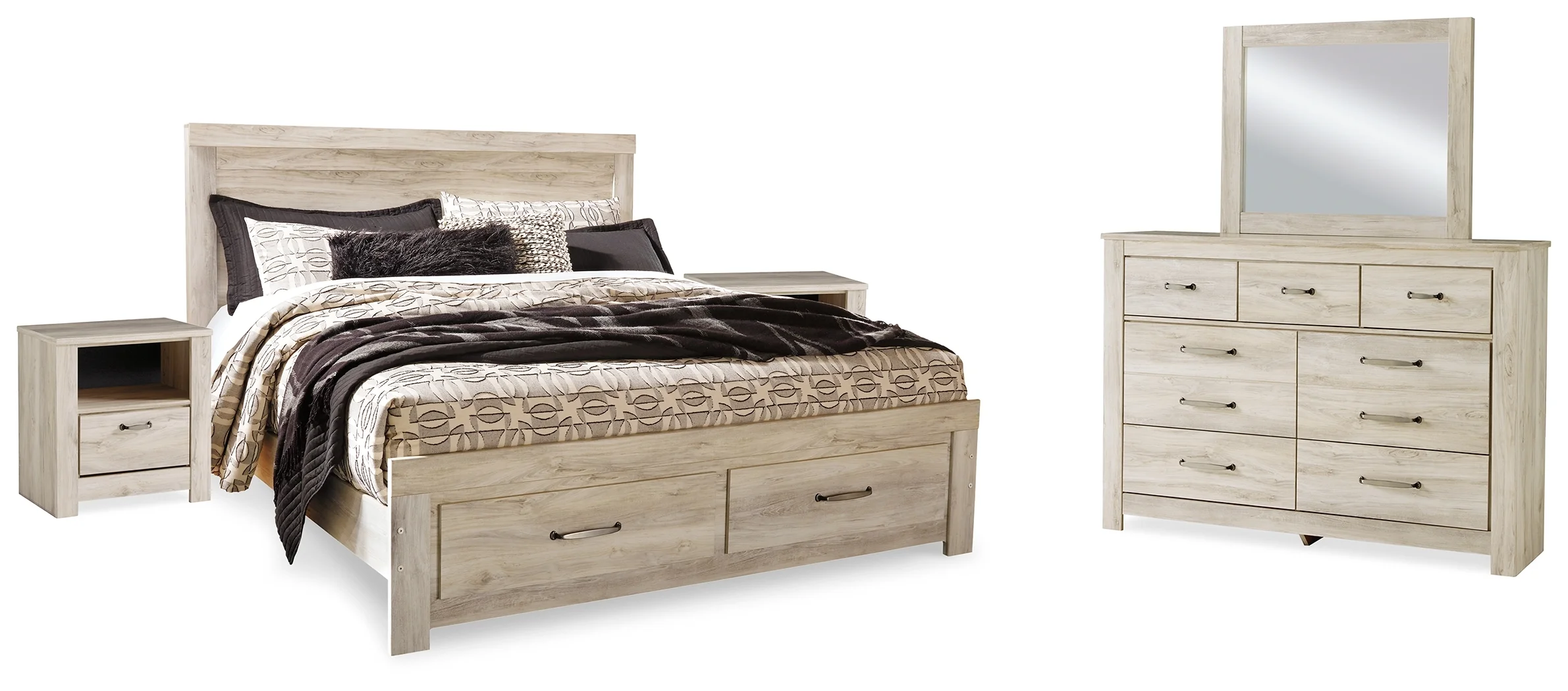Signature Design by Ashley Bellaby B331B19 King Panel Storage Bed ...