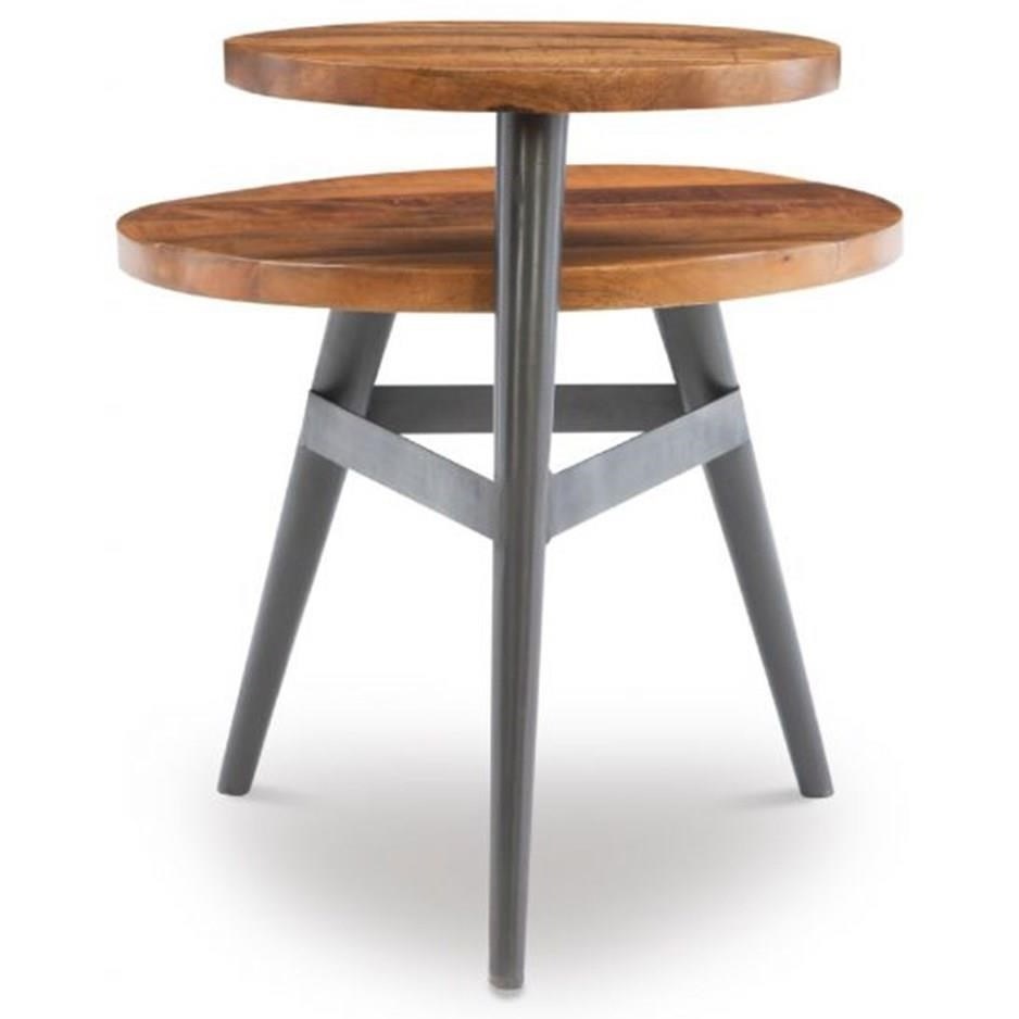 Powell Collis 19A6089 Transitional Side Table with Two Tiers | Wayside ...