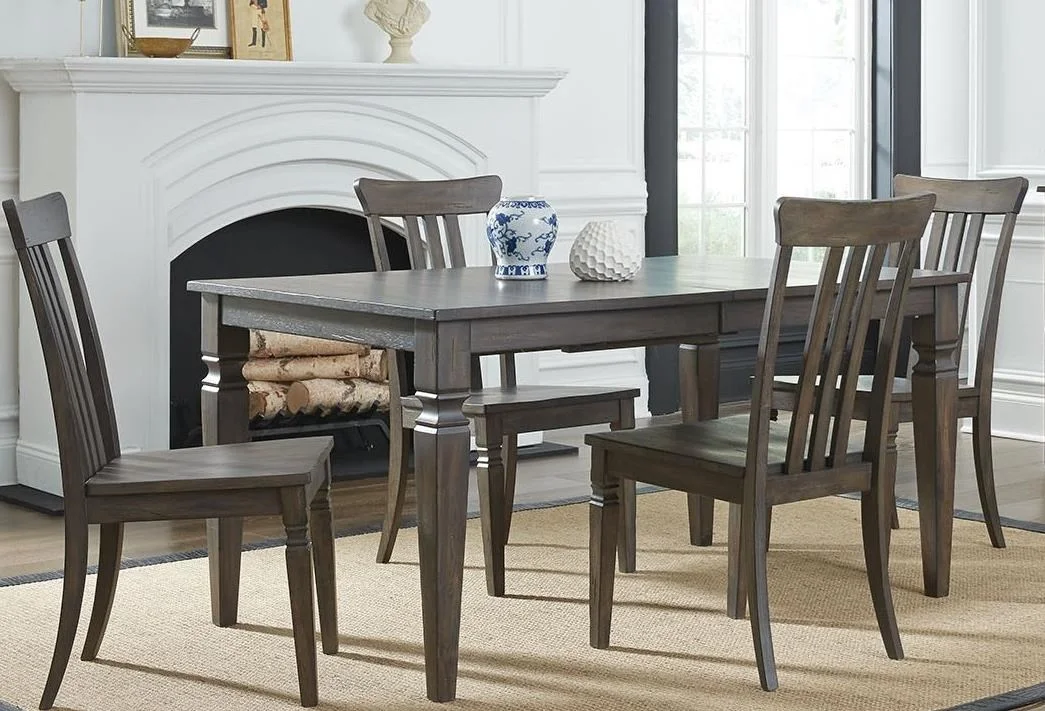 AAmerica Kingston KIGDG6070x1+KIGDG265Kx4 Transitional 5-Piece Dining ...