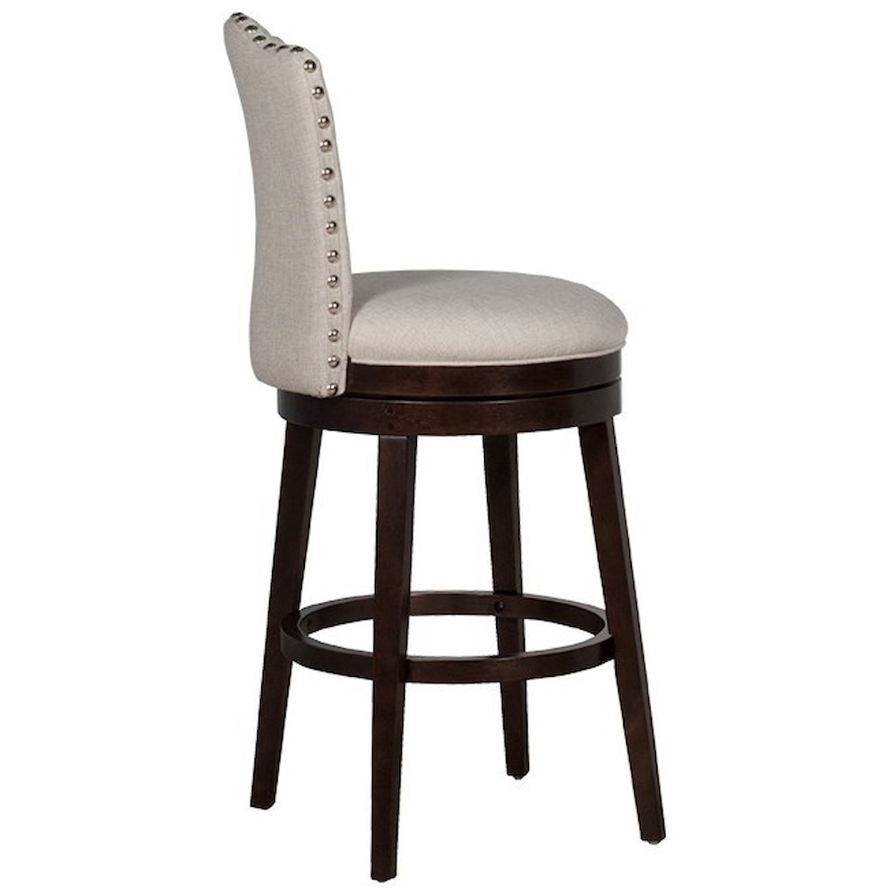 Hillsdale Edenwood 5945 832 Transitional Swivel Bar Stool With Button Tufting Dunk And Bright