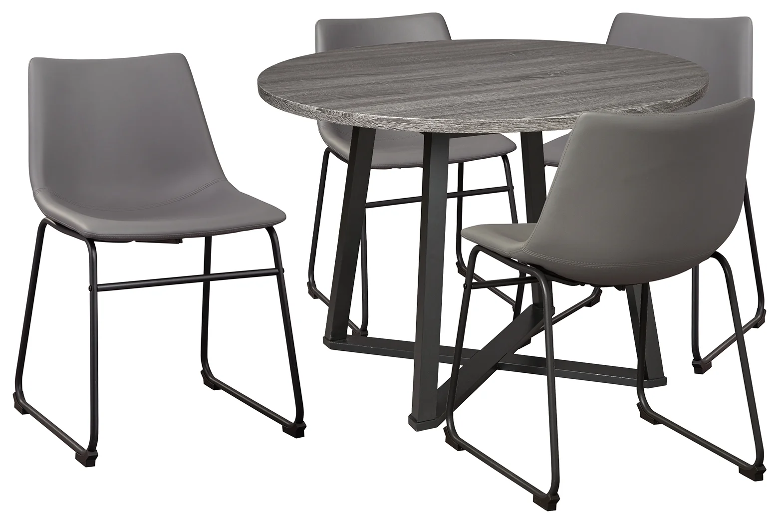 Signature Design by Ashley Centiar D372D11 Dining Table With 4 Chairs ...