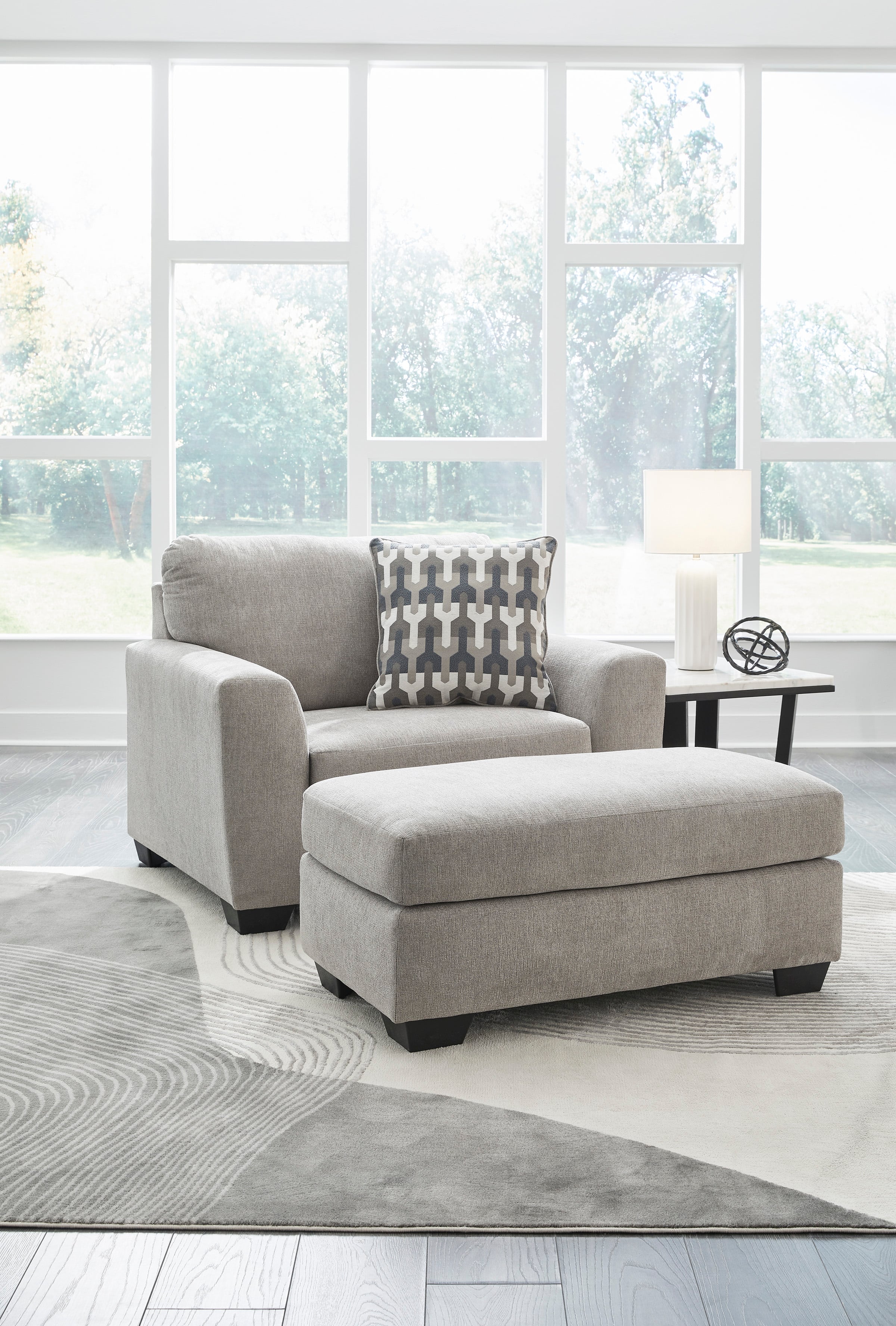 Ashley Signature Design Avenal Park 50805U1 Oversized Chair And Ottoman ...