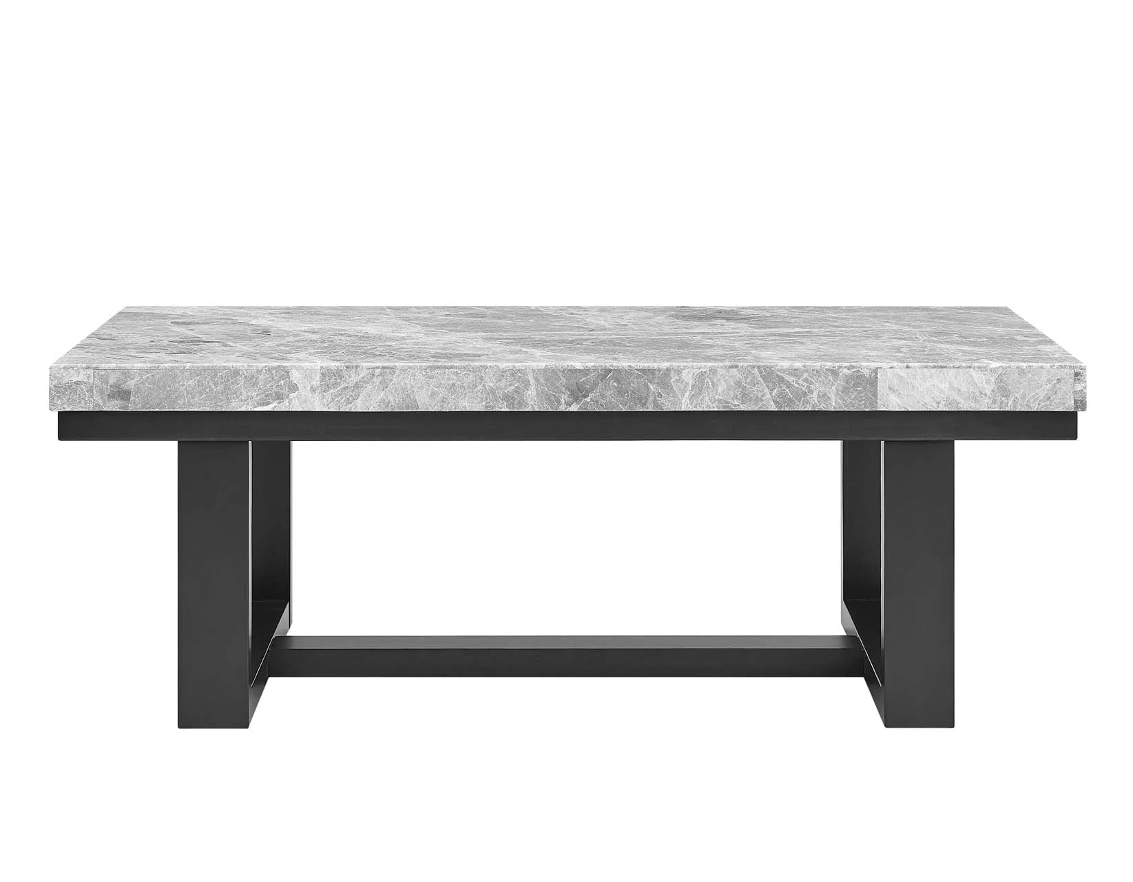 Steve Silver Lucca Contemporary Rectangular Cocktail Table With Marble