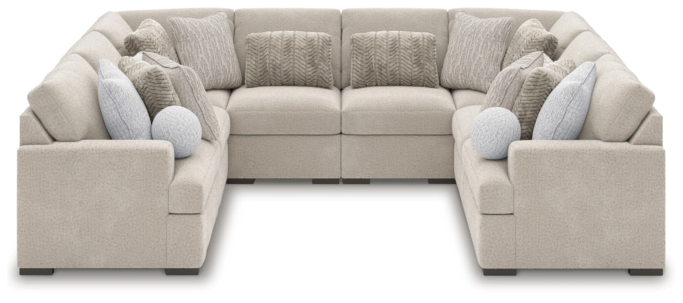 Signature Design by Ashley Cuddle Plush PC59106S6 8-Piece Sectional ...