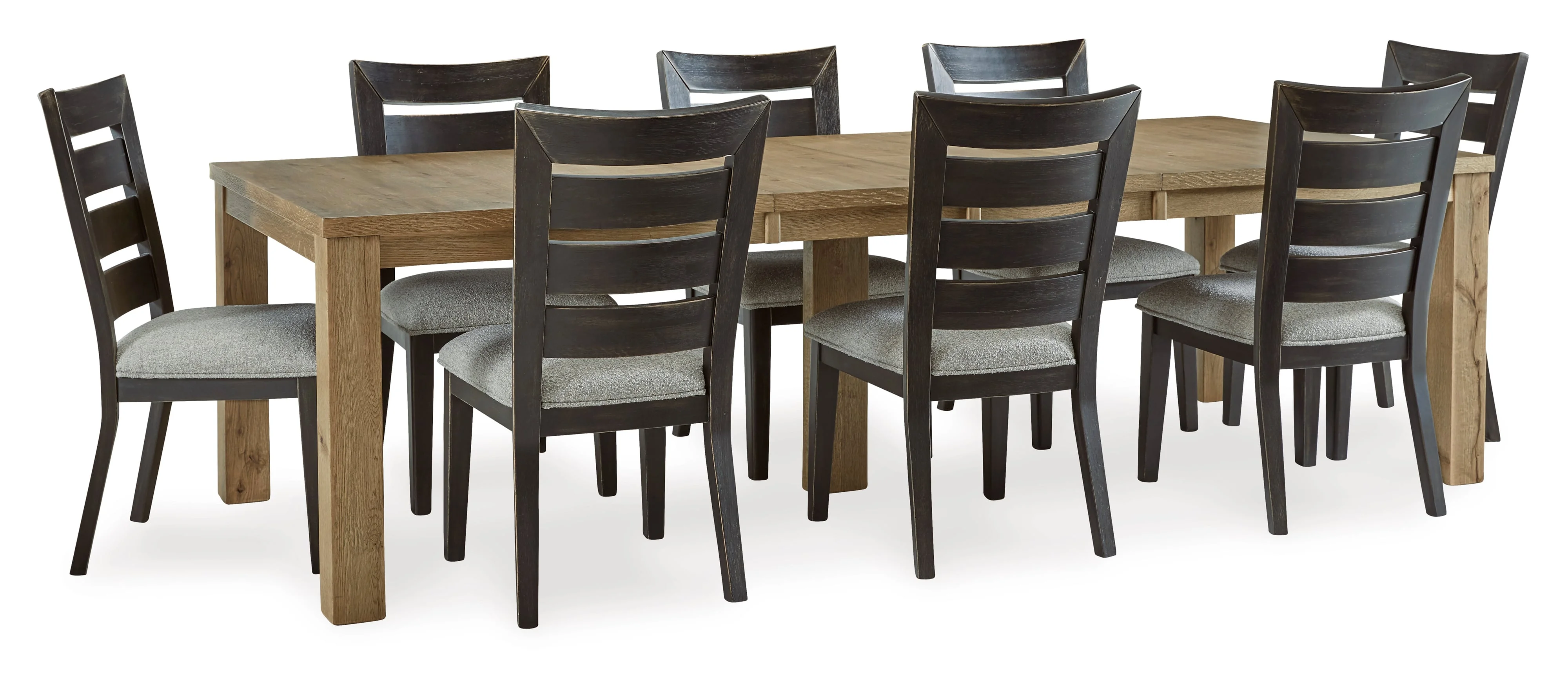 Galliden D841-03x8+D841-35x1 9-Piece Dining Set | Furniture and More | Table & Chair Set - 7 +Pc