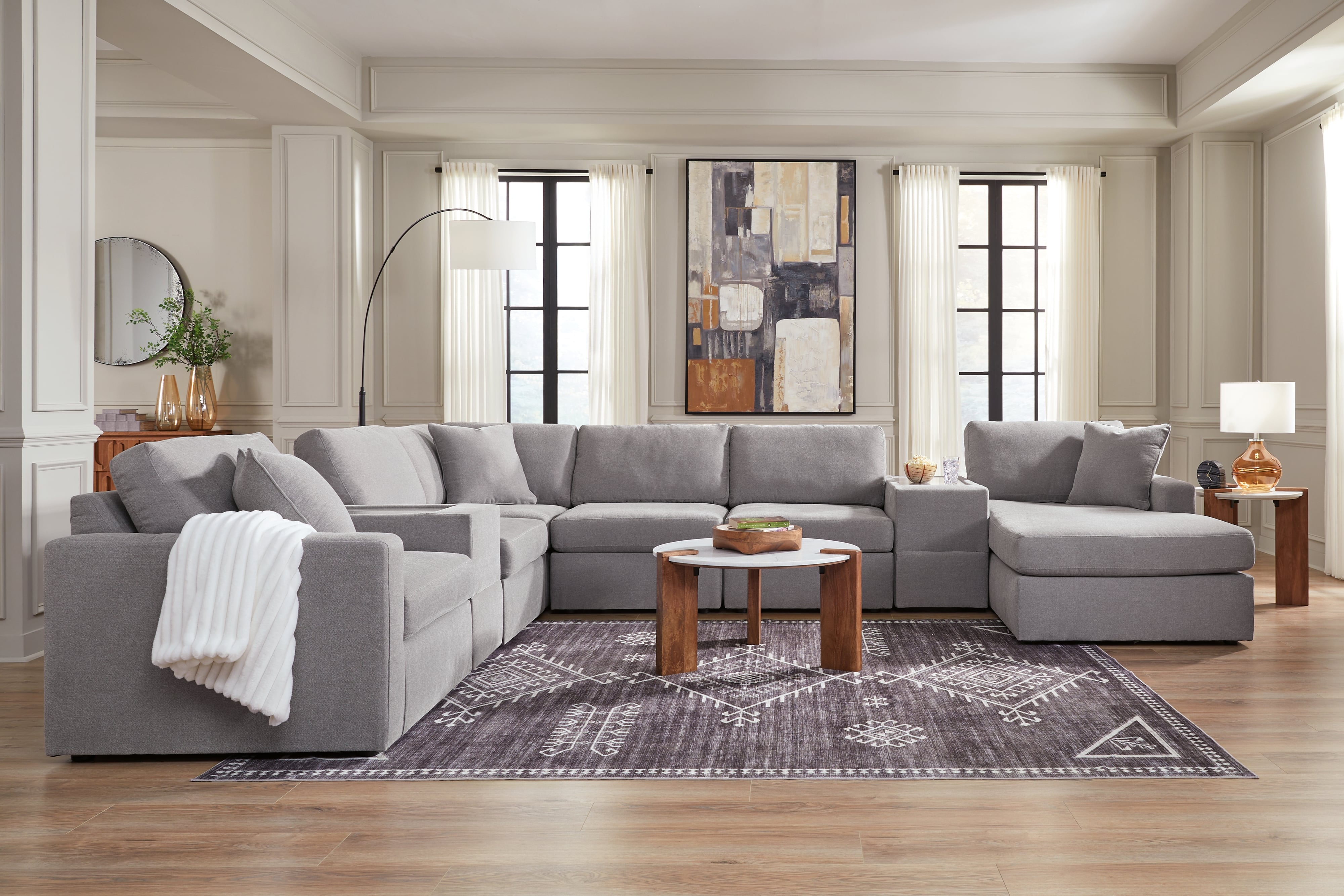 Signature Design by Ashley Modmax 92104S42 8-Piece Sectional With ...