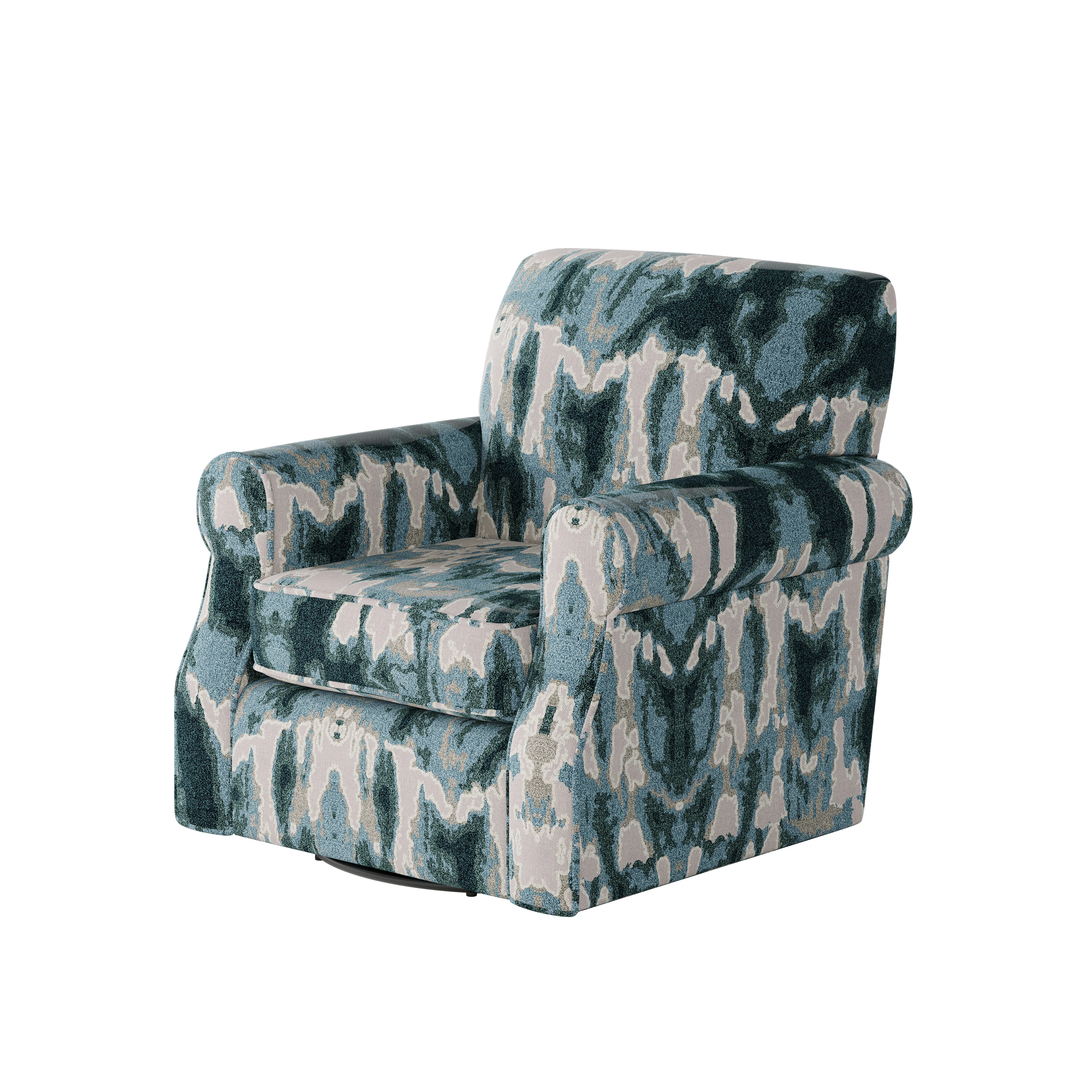 Fusion Furniture Grab A Seat 602S-C Kanoko Lagoon Swivel Chair with ...