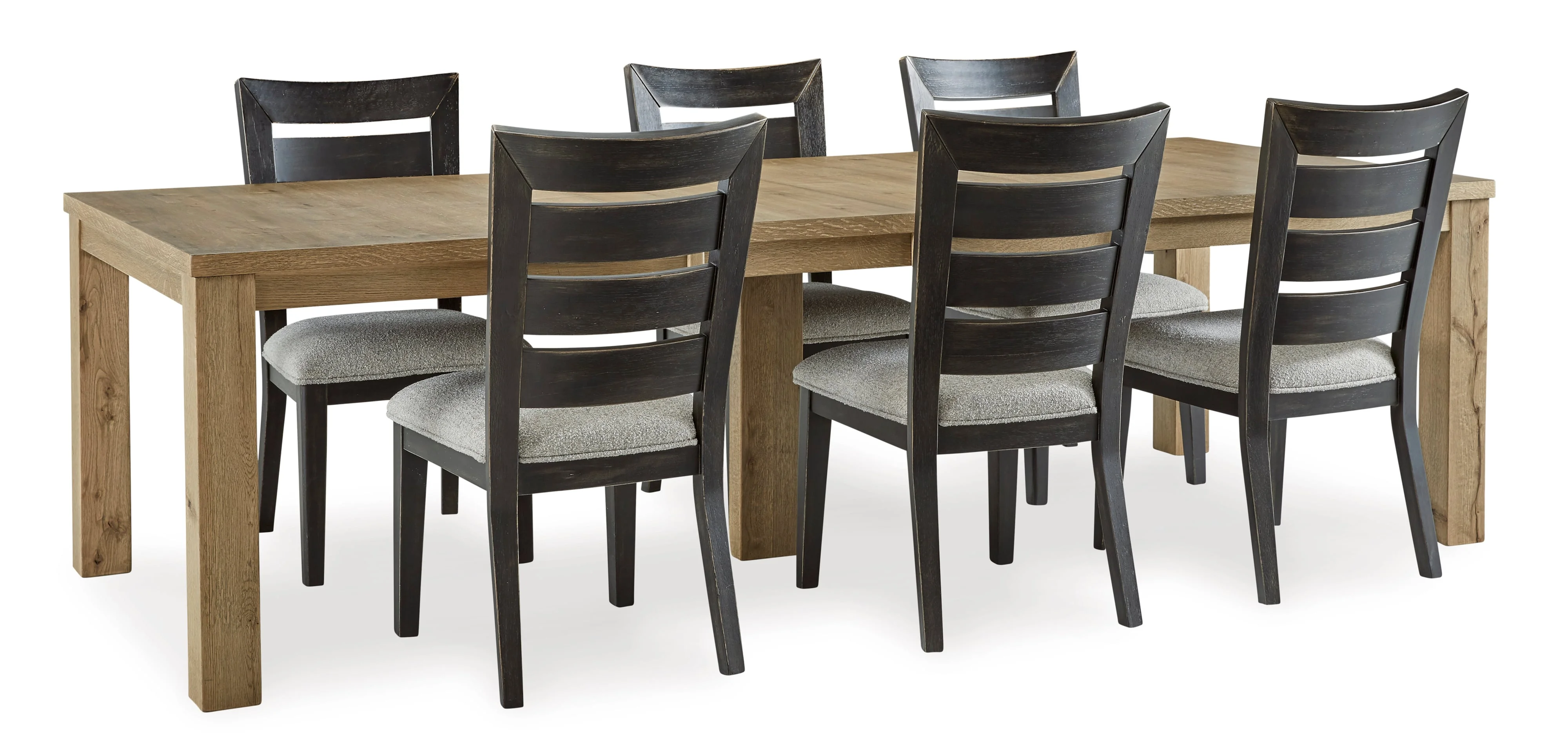 Galliden D841-03x6+D841-35x1 7-Piece Dining Set | Furniture and More ...